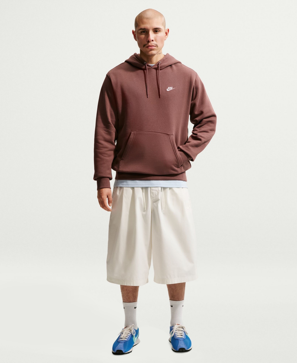 Click here for Nike Club Mens Pullover Fleece Logo Hoodie - Tatto... prices