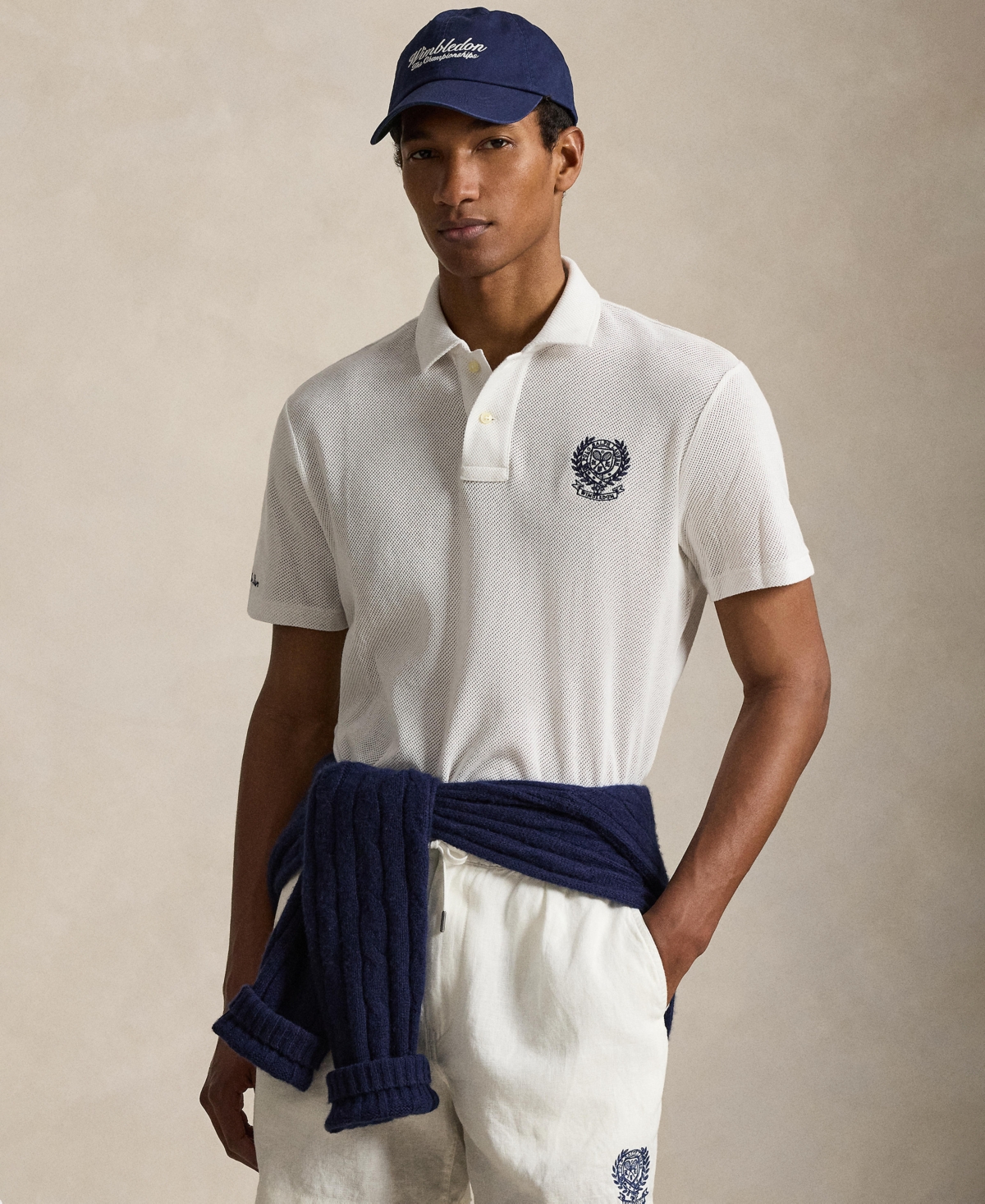 Click here for Polo Ralph Lauren Mens Embroidered Wimbledon Colla... prices