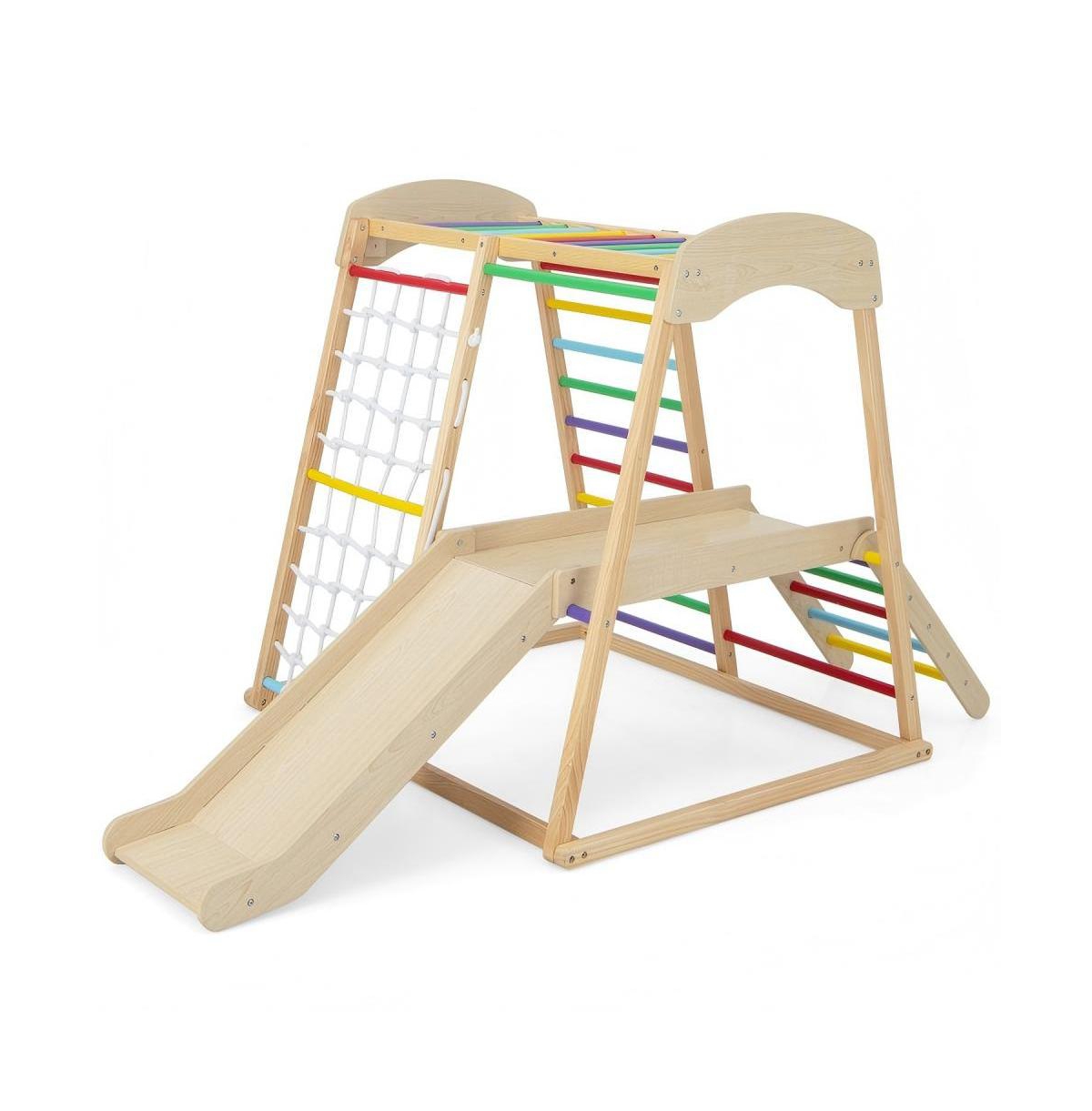 Click here for Hongge 6 in 1 Indoor Jungle Gym Kids Wooden Playgr... prices