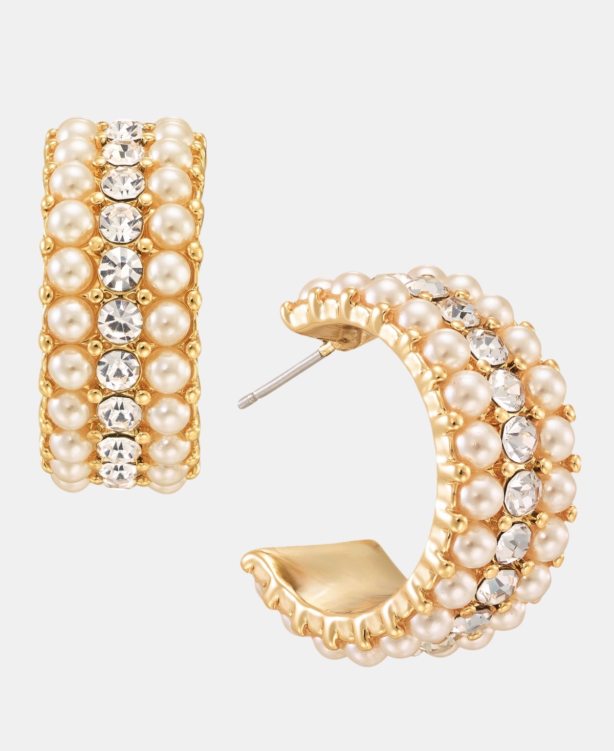 Click here for Charter Club Imitation Pearl & Crystal Three-Row H... prices