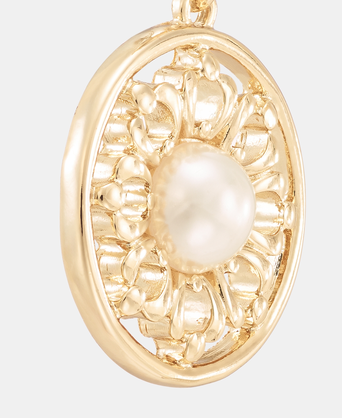 Click here for Charter Club Imitation Pearl & Crystal Flower Drop... prices