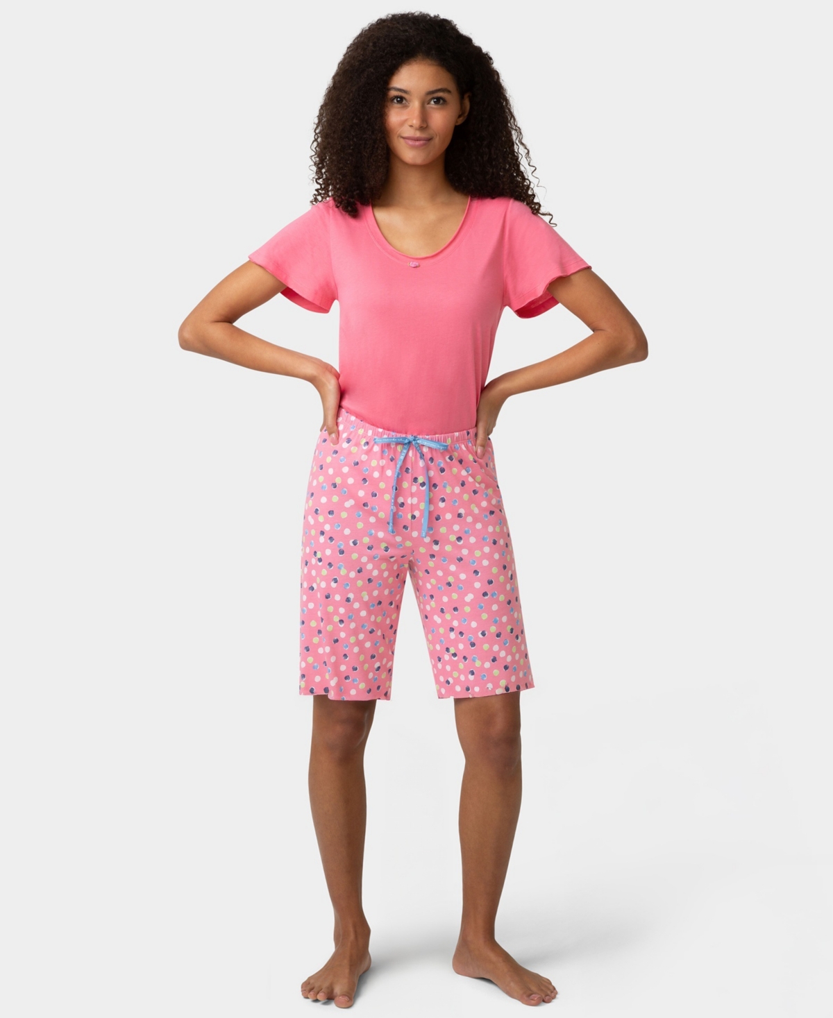 Click here for Hue Womens Chalk Dot Pj Bermuda - Flowering prices