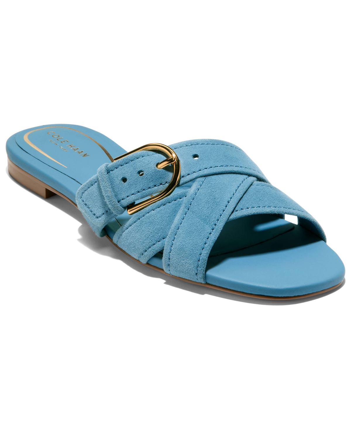 Click here for Cole Haan Womens Velma Buckle Slide Sandals - Prov... prices