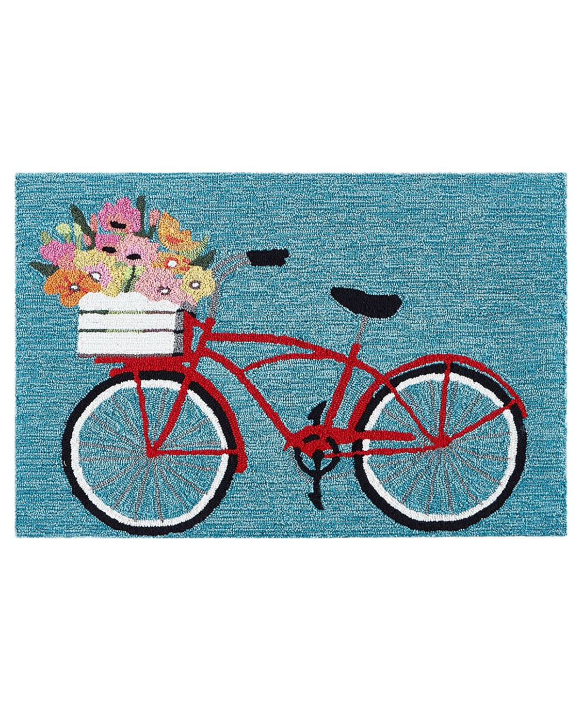 Click here for Liora Manne Frontporch Bike Ride Blue 2 x 3 Outdoo... prices