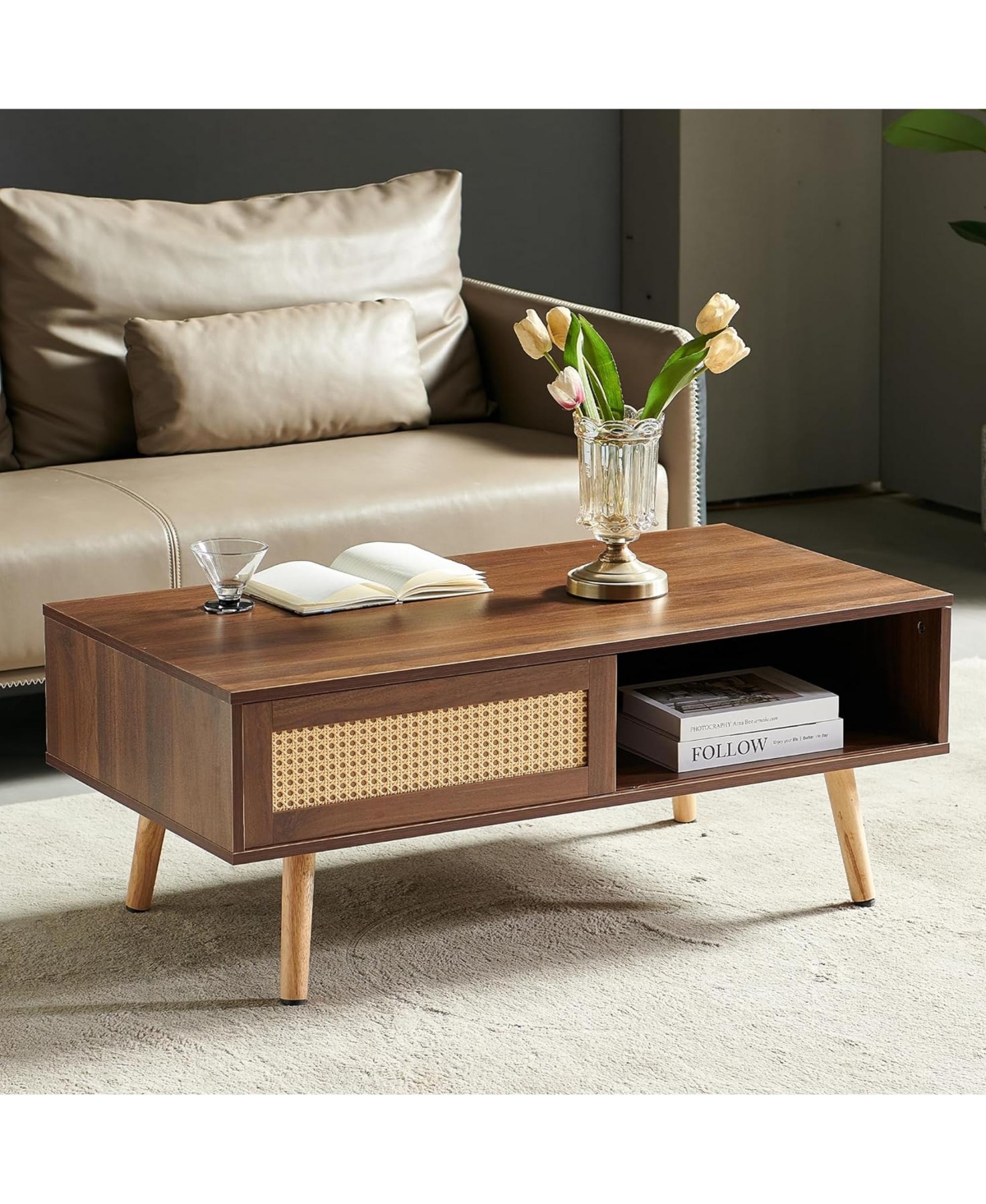 Click here for Rainsken 41.34" Rattan Coffee Table  Rectangl... prices