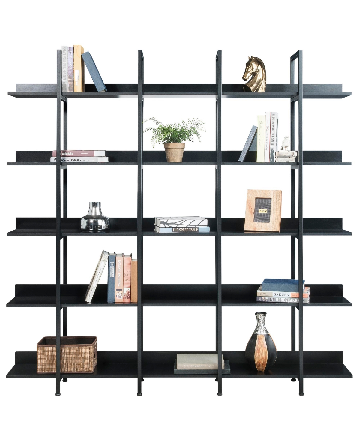 Click here for Rainsken 5 Tier Open Bookcase - Vintage Industrial... prices