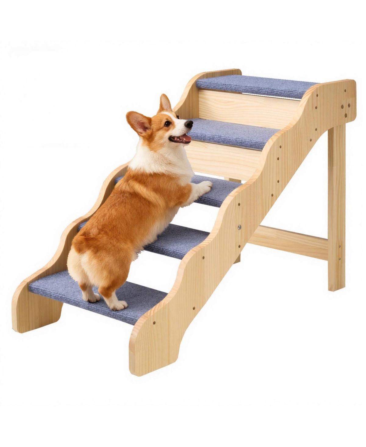 Click here for Cozito 5-Step Wooden Pet Stairs with Non-Slip Surf... prices
