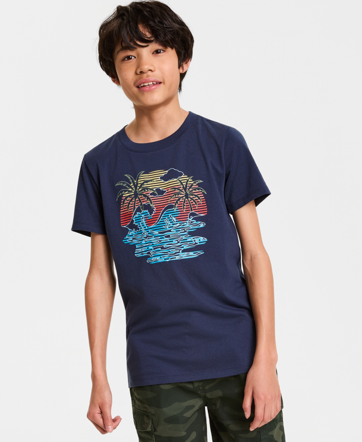 Click here for Beach Tee - Navy Nautical prices