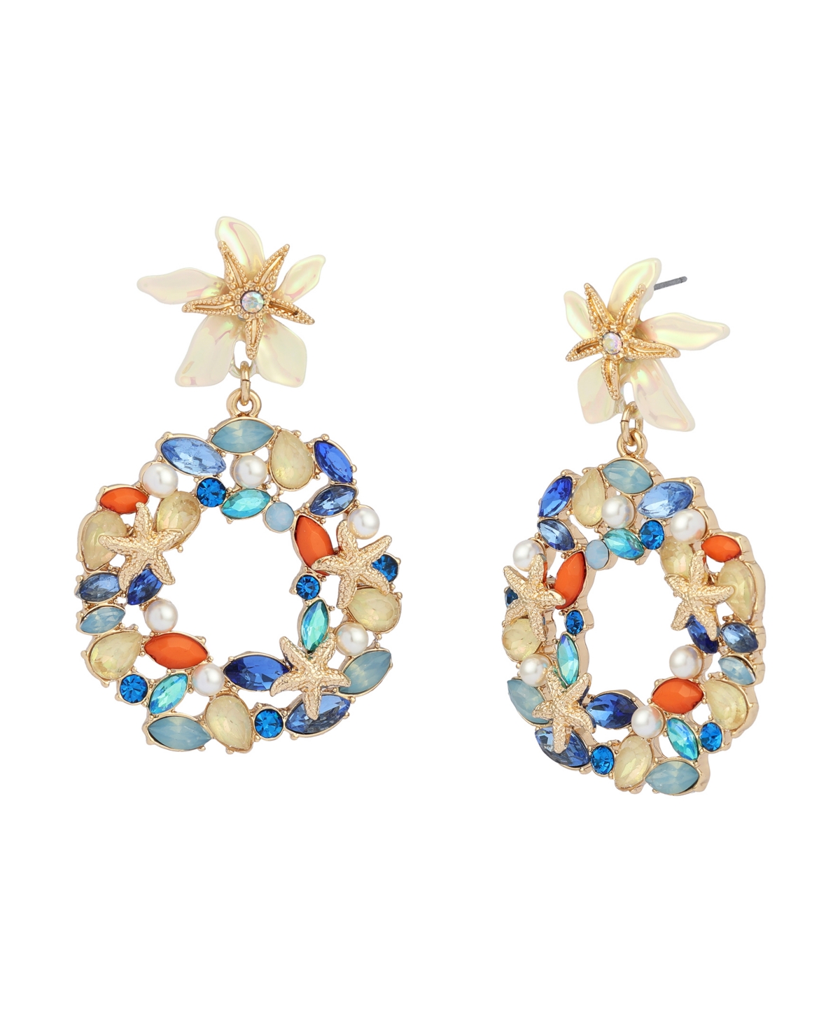 Click here for Betsey Johnson Faux Stone Starfish Doorknocker Ear... prices