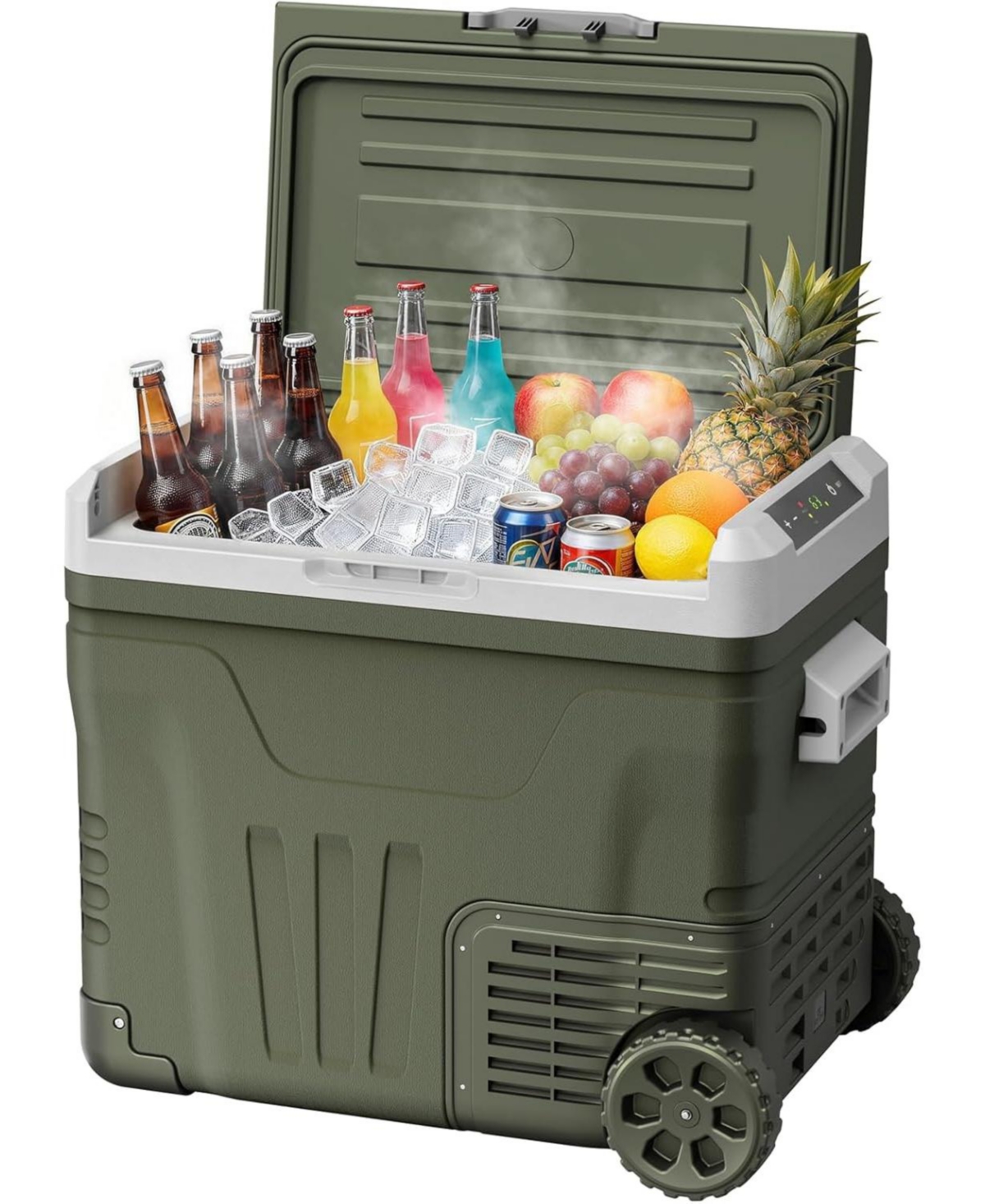 Click here for Cowsar 53QT Portable Refrigerator with Wheels prices