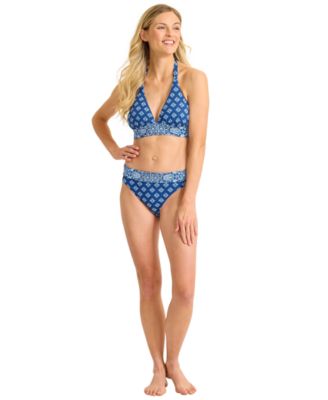 Click here for Tommy Bahama Womens V Neck Printed Swim Top High W... prices