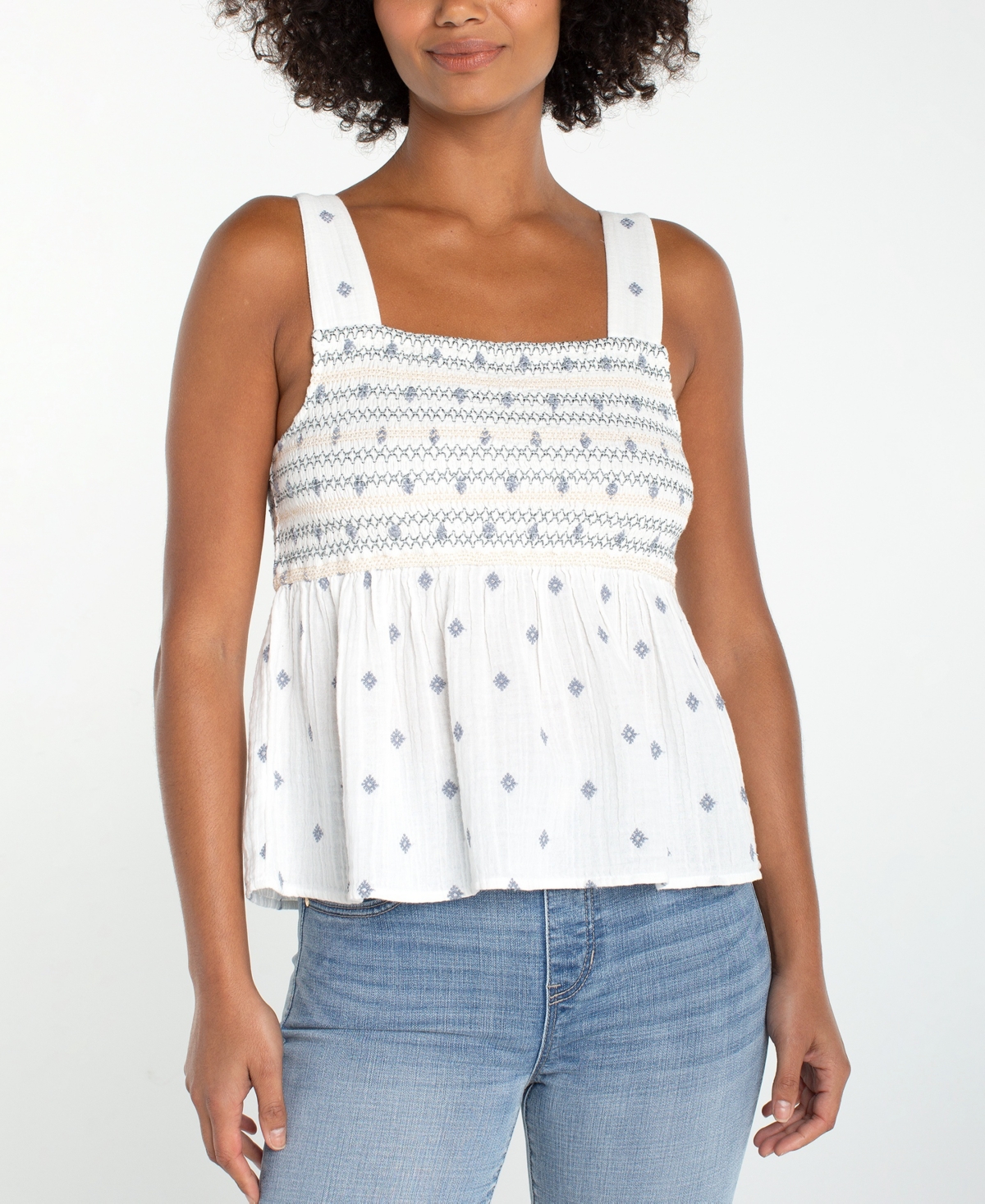 Click here for Liverpool Los Angeles Womens Sleeveless Smocked Em... prices