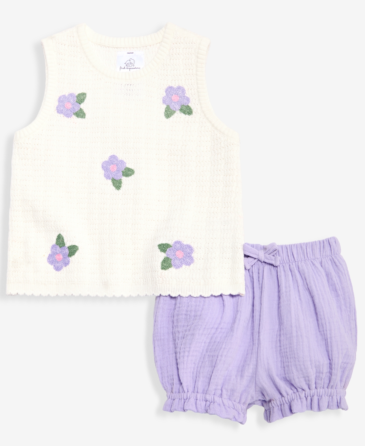 Click here for First Impressions Baby Girls 3M-24M Cotton Embroid... prices