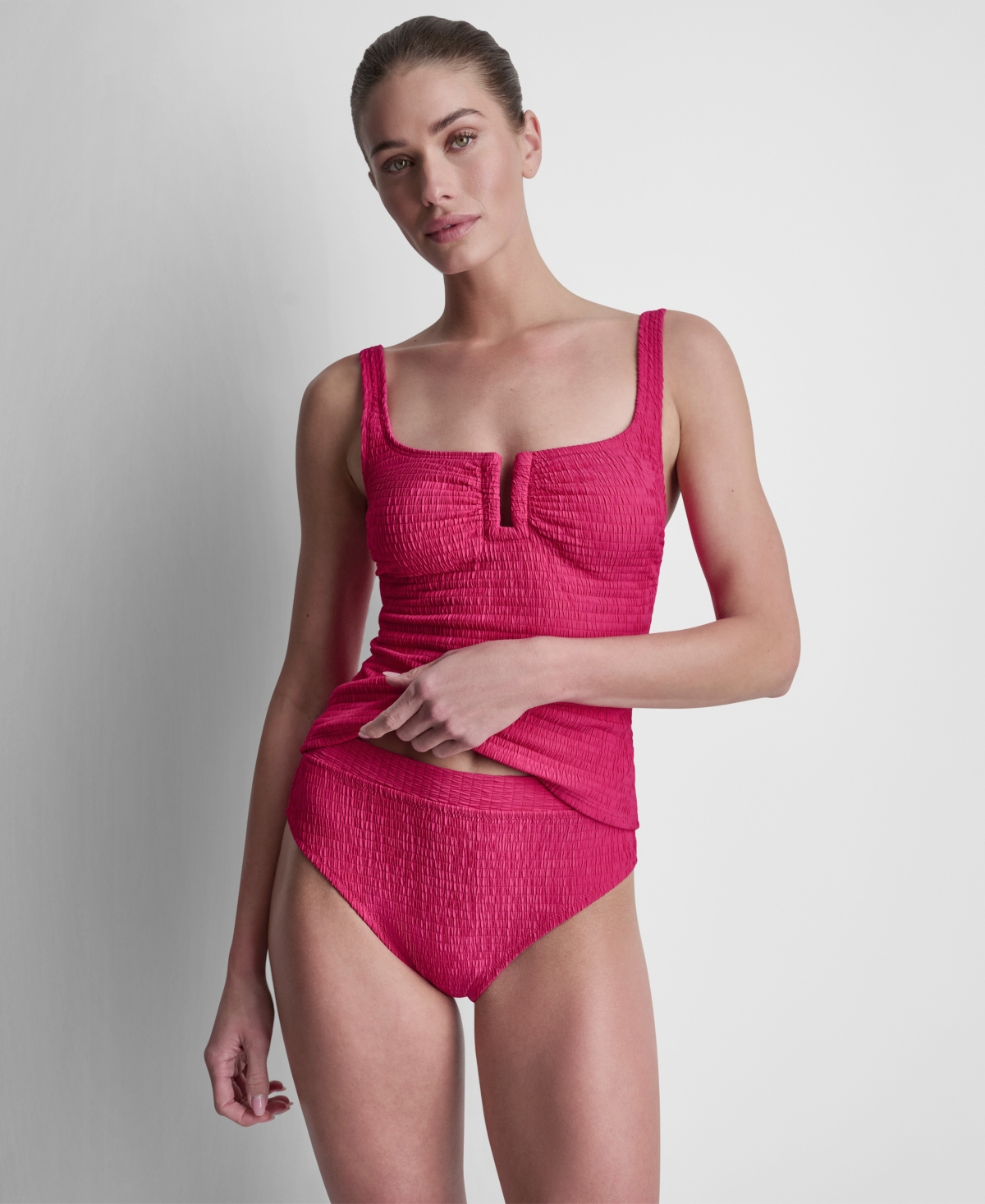 Click here for Dkny Womens Under-Wire Textured Tankini Top - Amal... prices