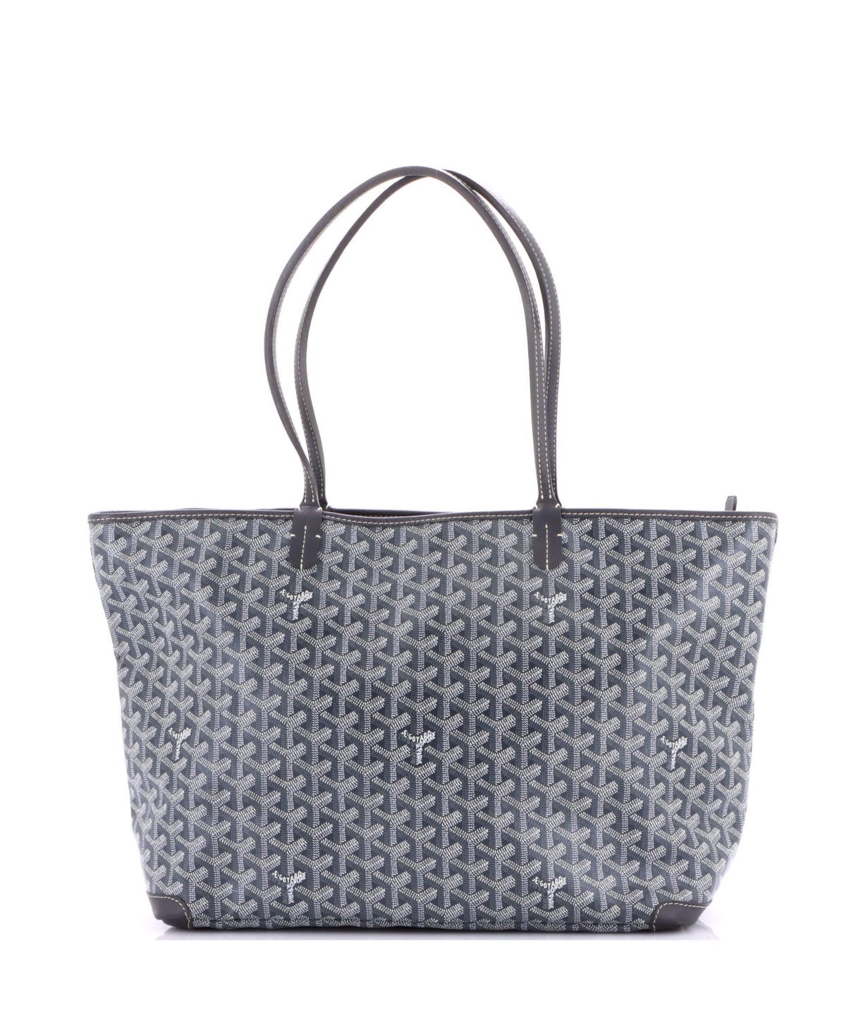 Click here for Pre-Owned Goyard Mm Artois Tote Coated Canvas - Gr... prices