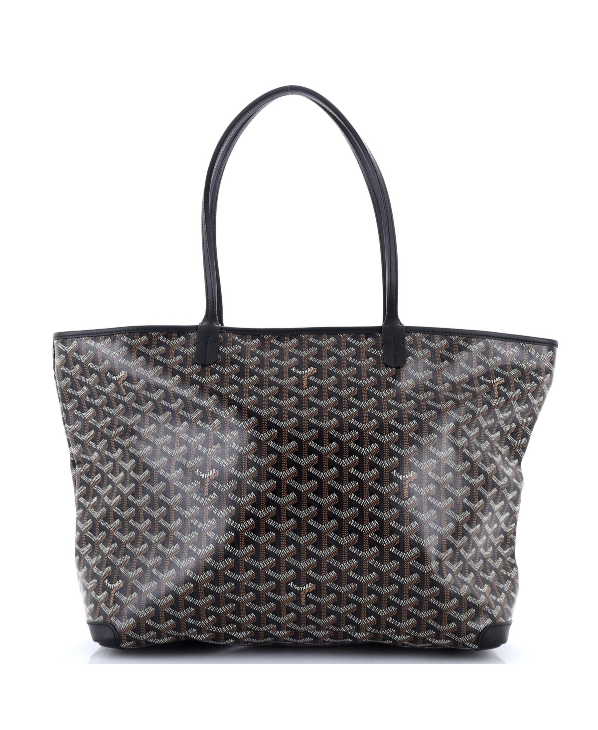 Click here for Pre-Owned Goyard Mm Artois Tote Coated Canvas - Bl... prices