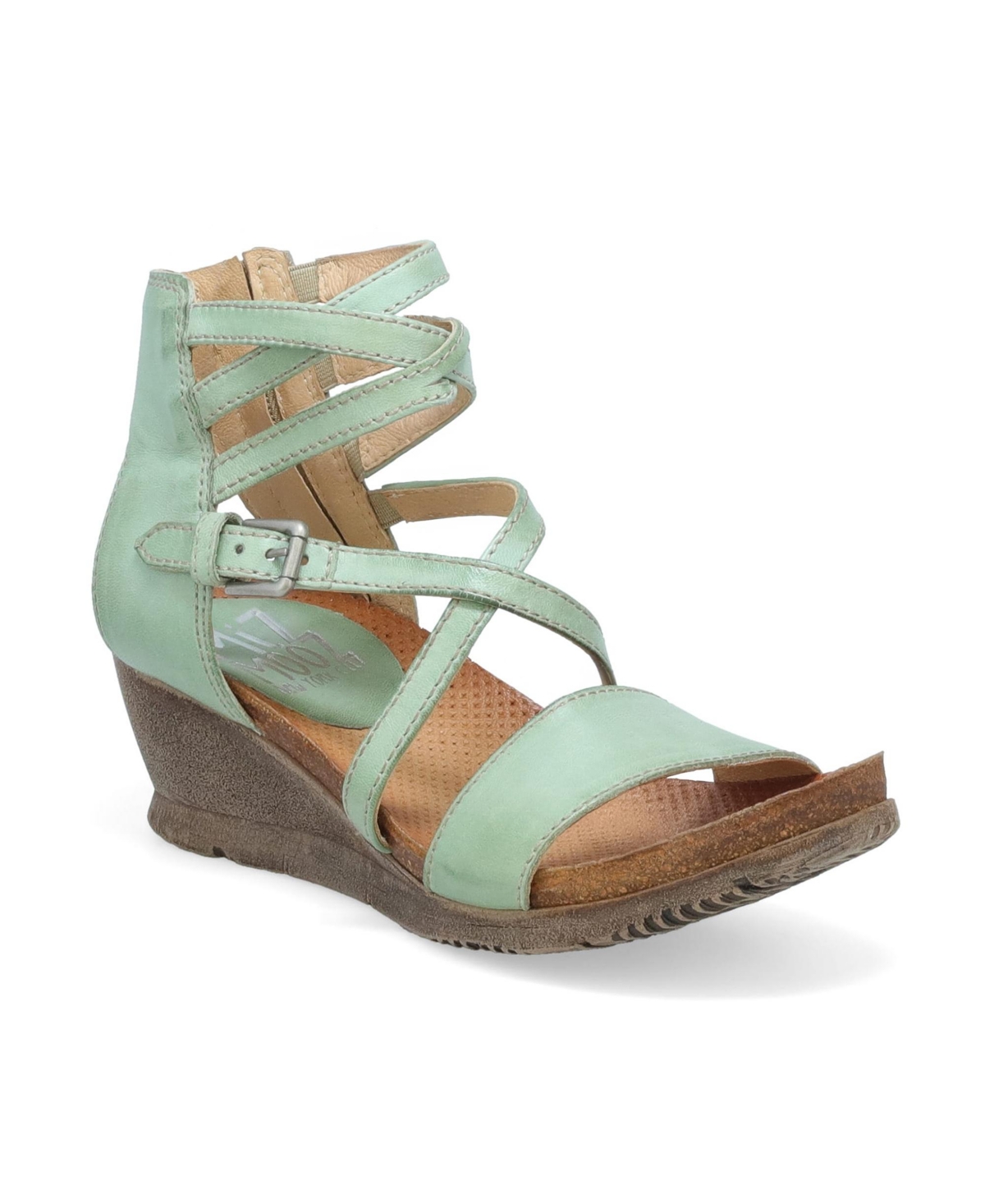 Click here for Miz Mooz Womens Wedge Sandal - Dark Green 304 prices