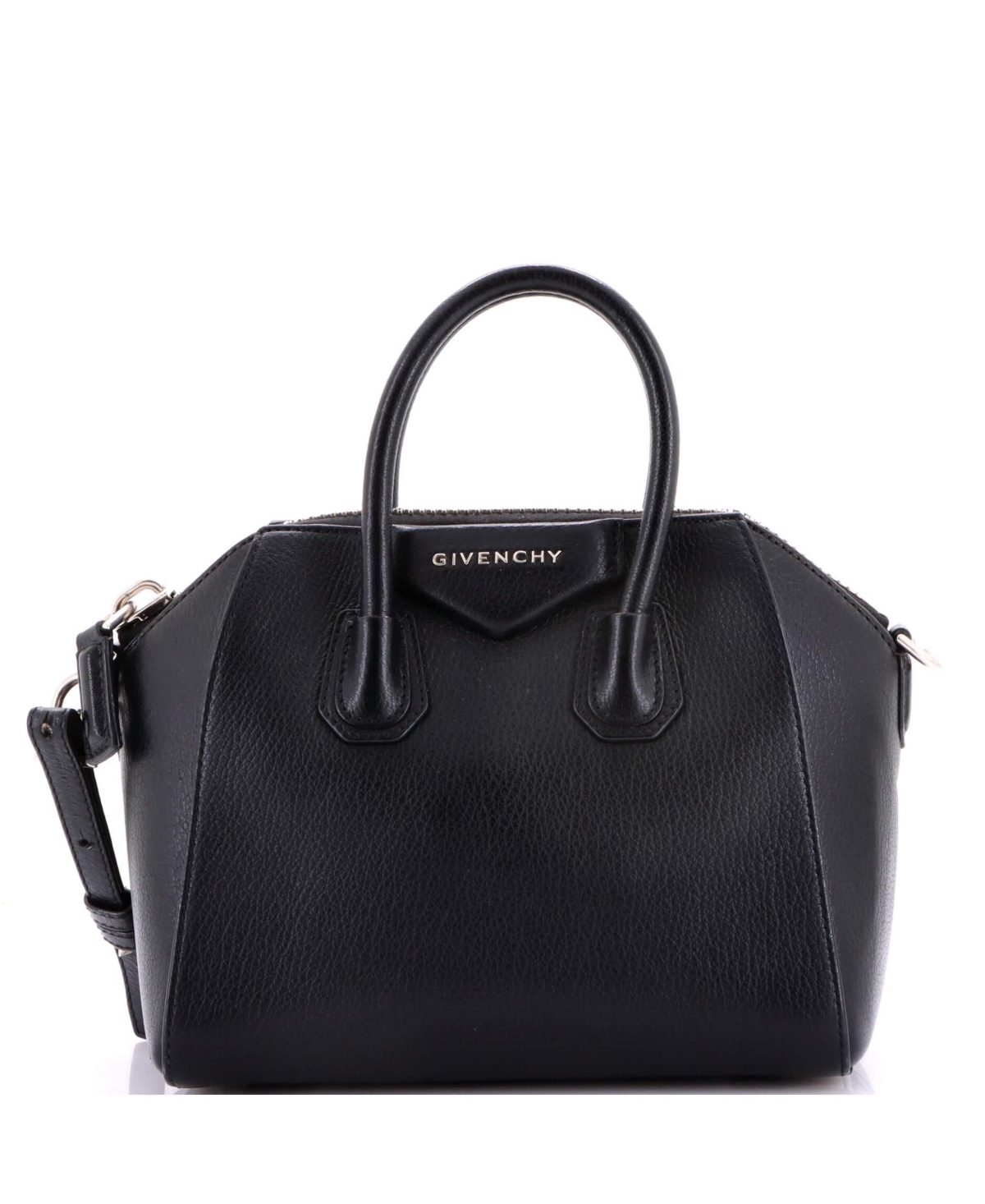 Click here for Pre-Owned Givenchy Mini Antigona Bag Leather - Bla... prices