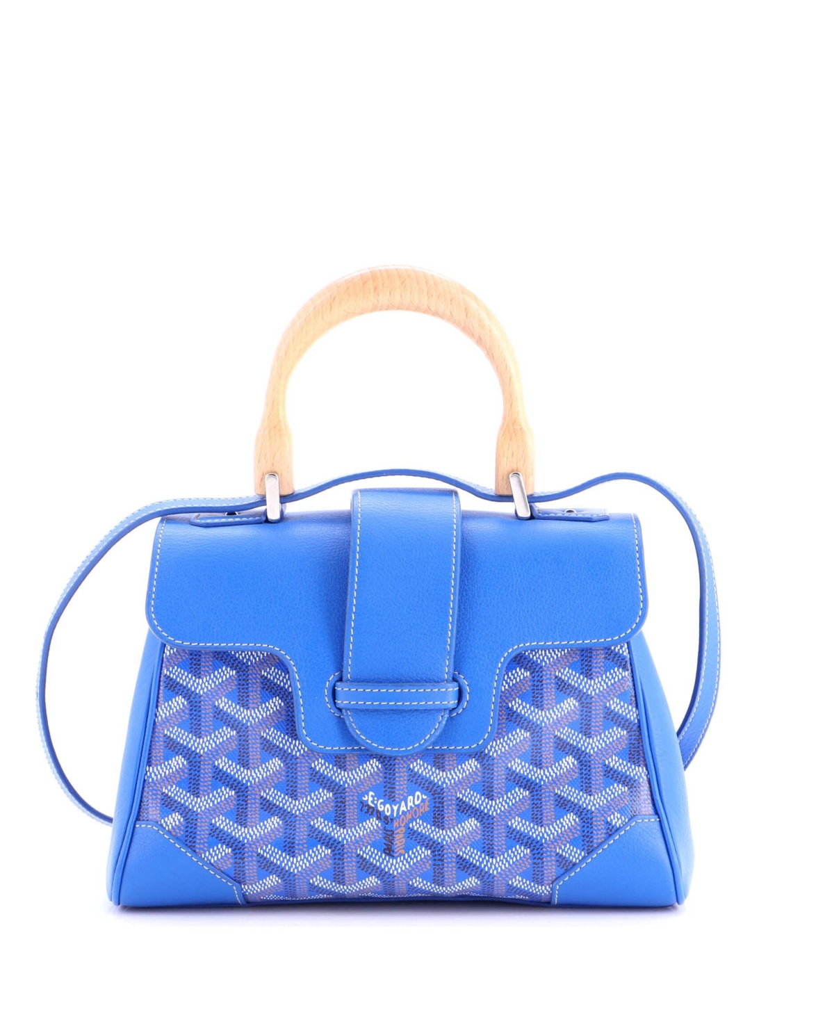 Click here for Pre-Owned Goyard Mini Saigon Top Handle Bag Coated... prices