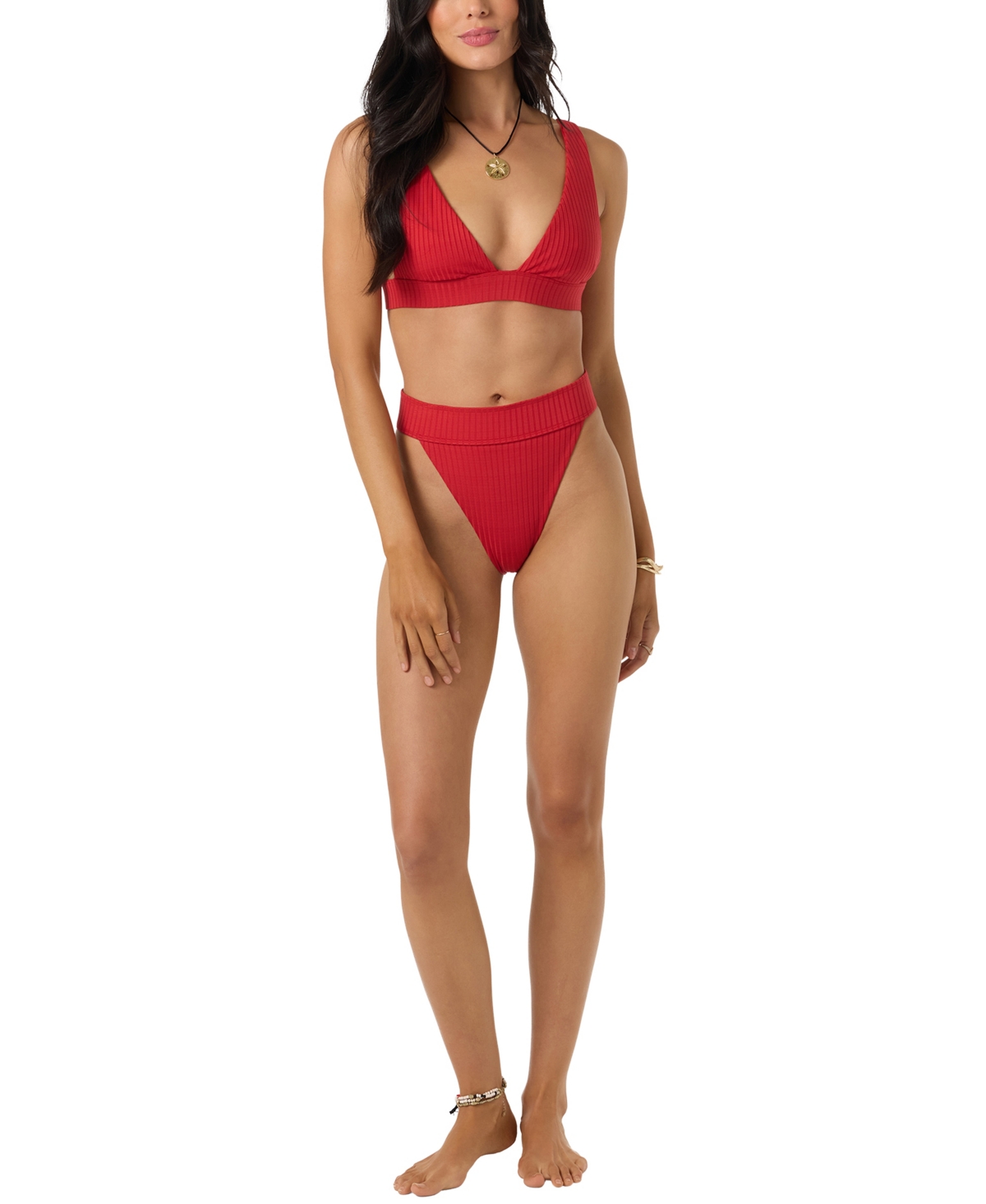 Click here for ONeill Womens Shorebreak Rib Santa Barbara High-Ri... prices