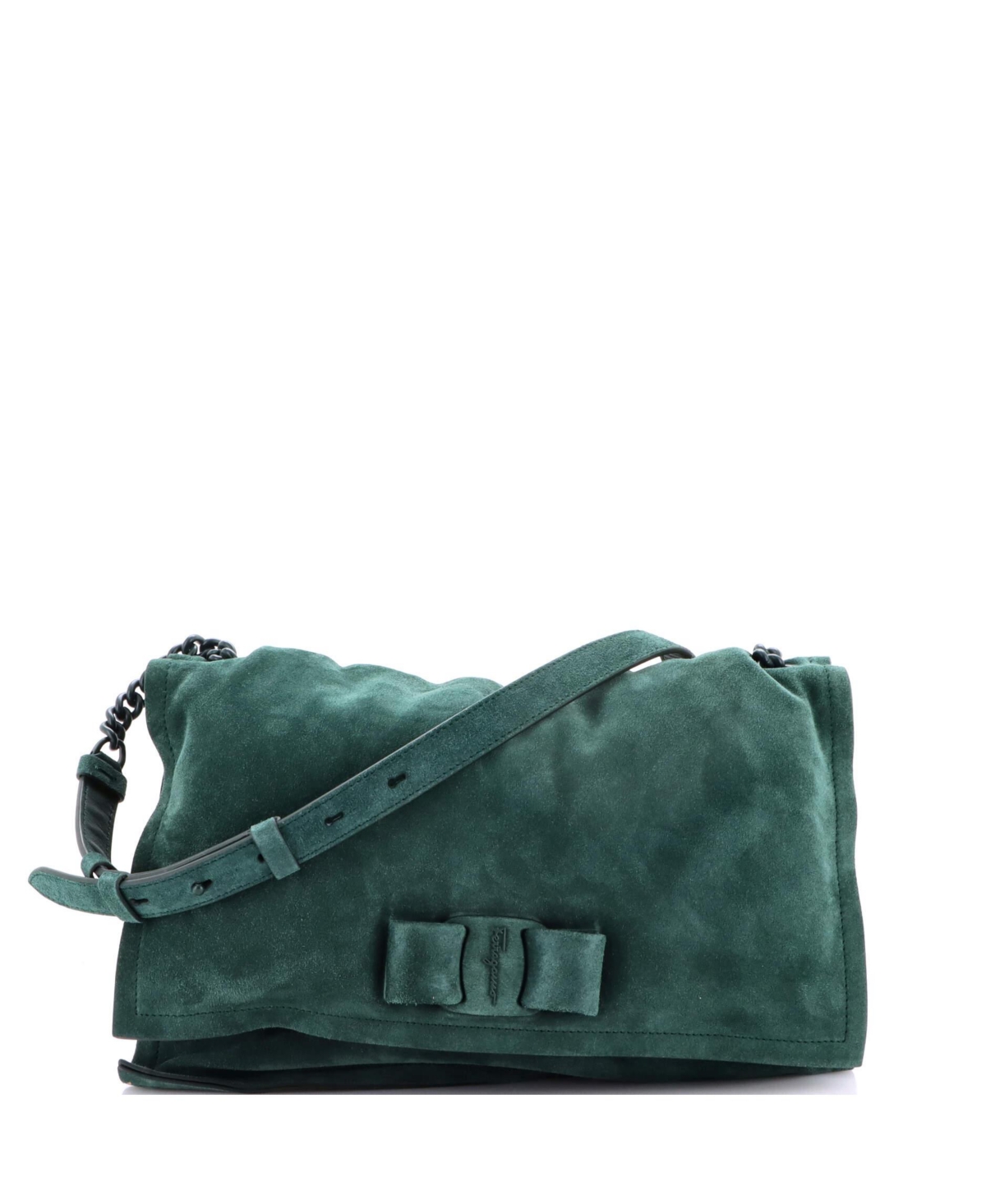 Click here for Pre-Owned Salvatore Ferragamo Medium Viva Bow Flap... prices