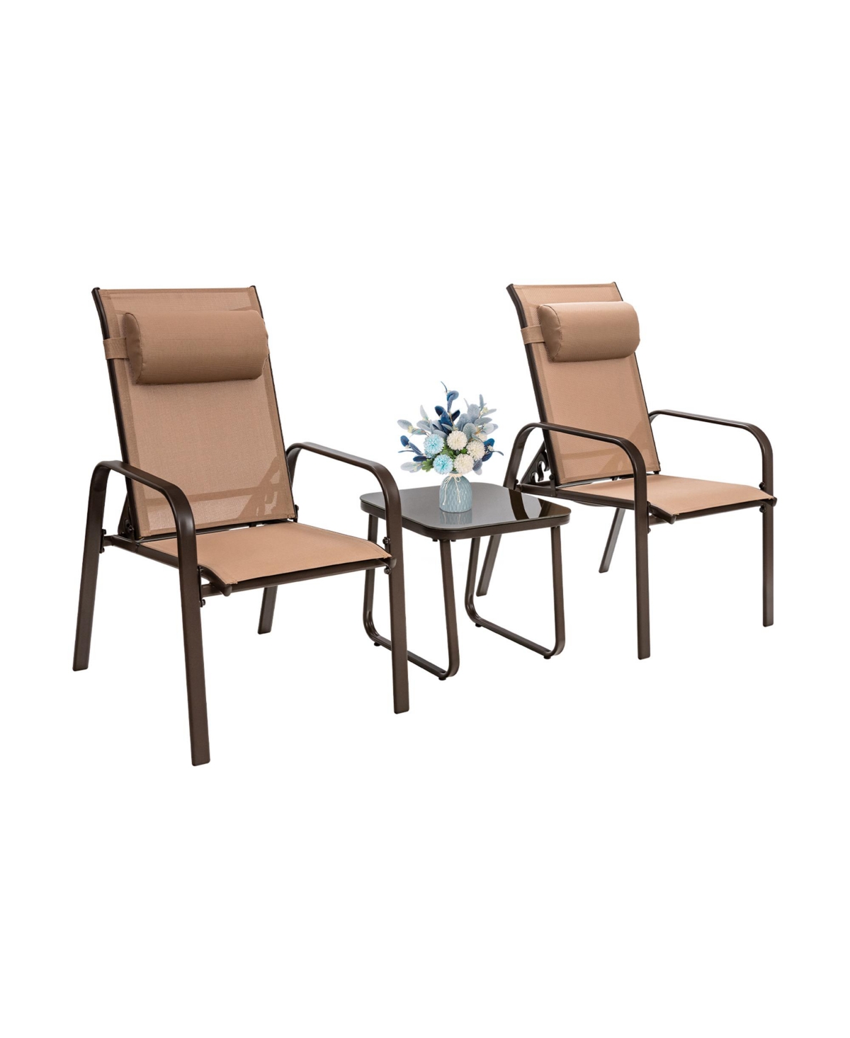 Click here for Gymax 3PCS Outdoor Bistro Set Patio Conversation S... prices