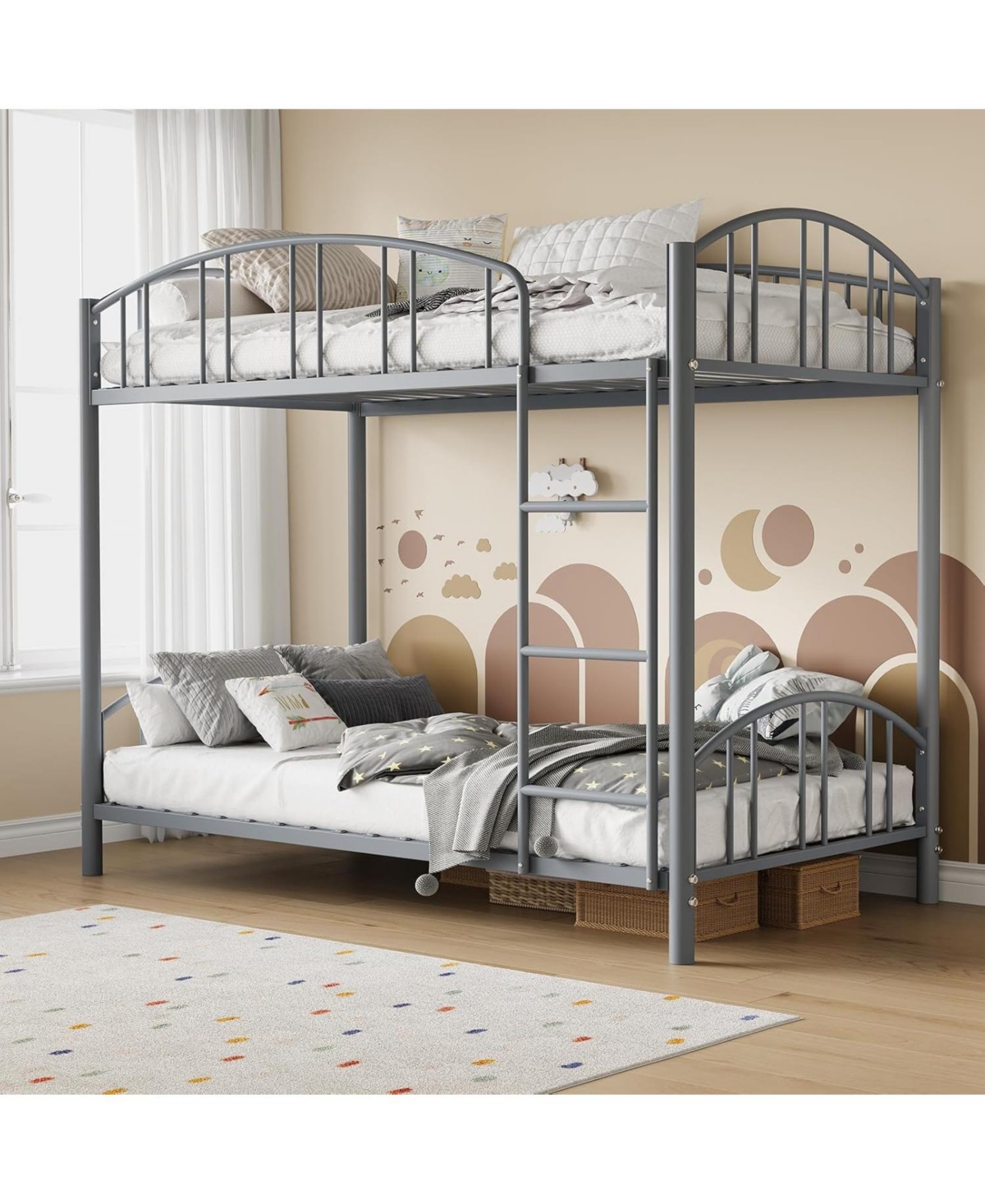 Click here for gaomon Metal Bunk Bed Twin Over Twin  Heavy Duty B... prices