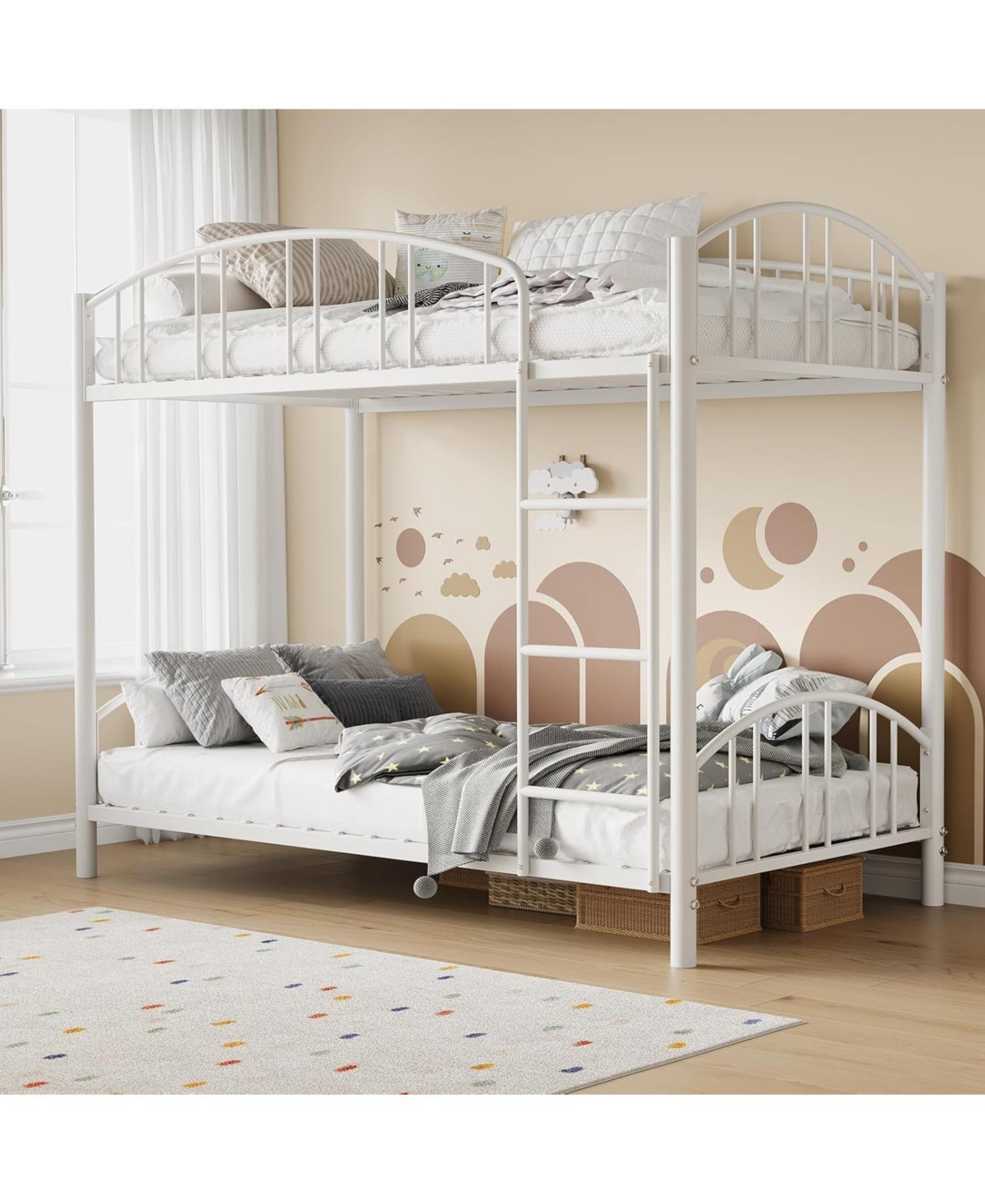 Click here for gaomon Metal Bunk Bed Twin Over Twin  Heavy Duty B... prices