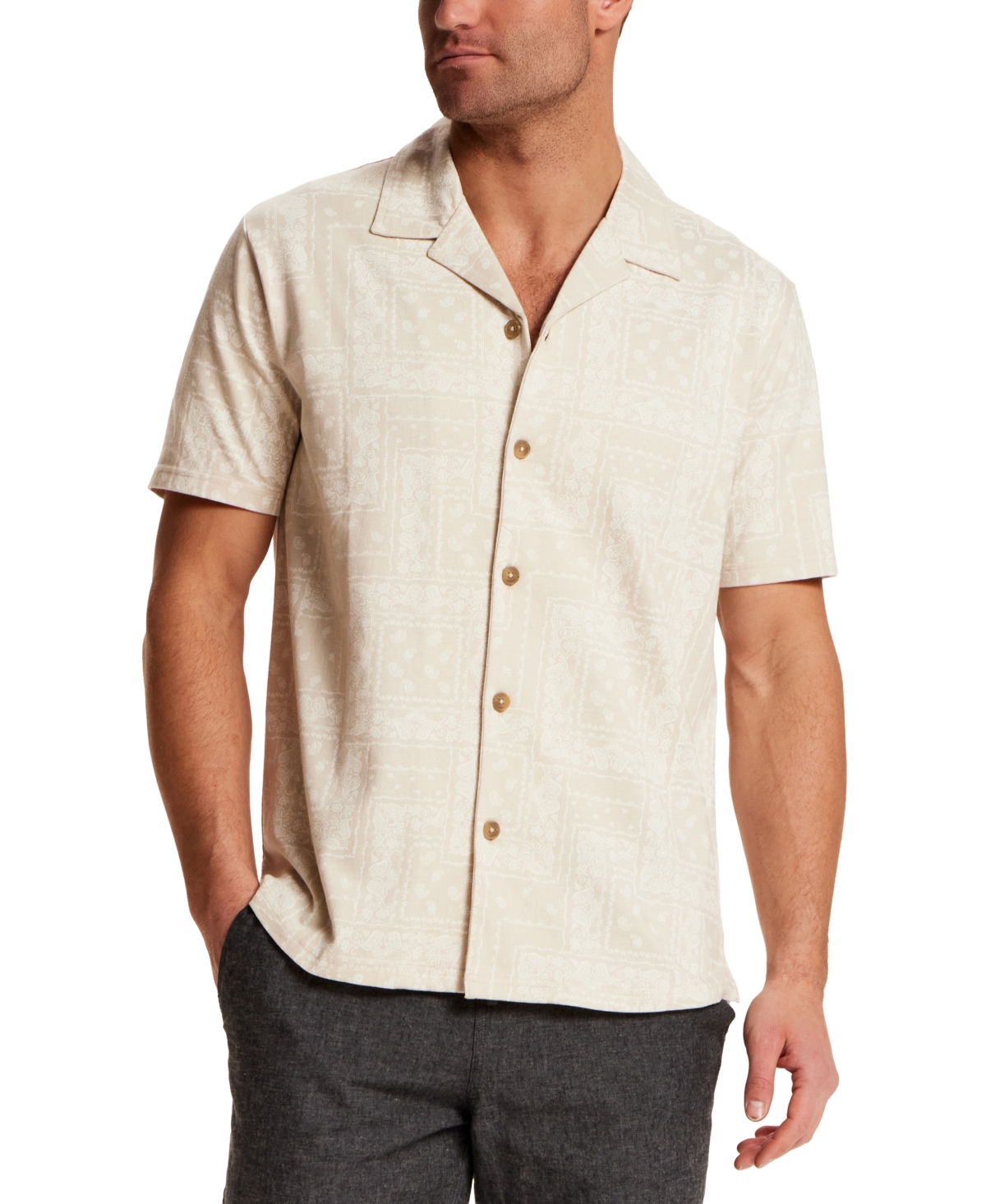 Click here for Weatherproof Vintage Mens Short-Sleeve Bandana Coa... prices