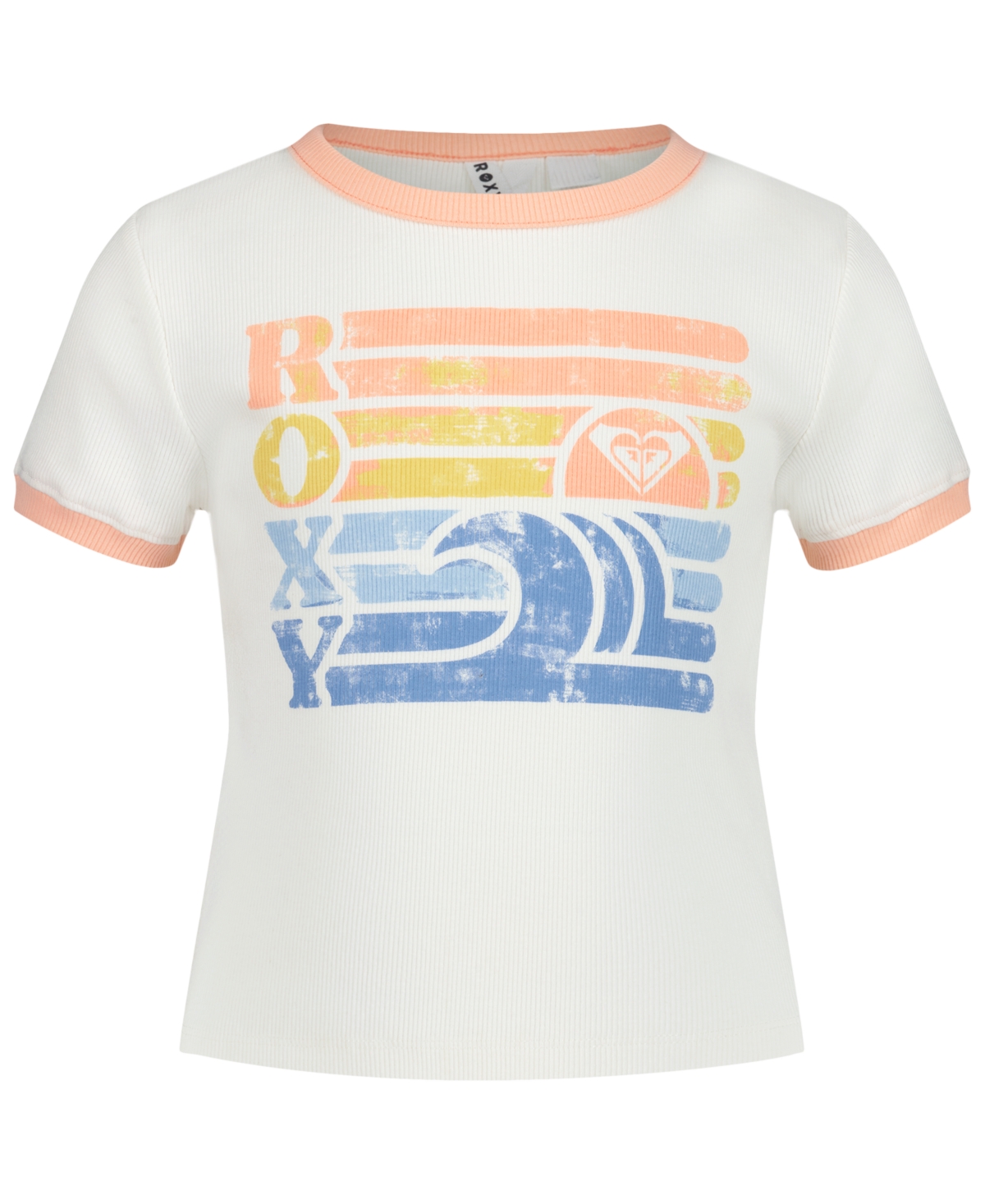 Click here for Roxy Girls 7-16 Crewneck T-Shirt - White prices