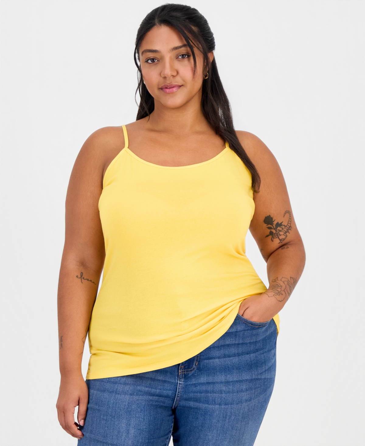 Click here for Aveto Trendy Plus Size Tank Top - Banana prices