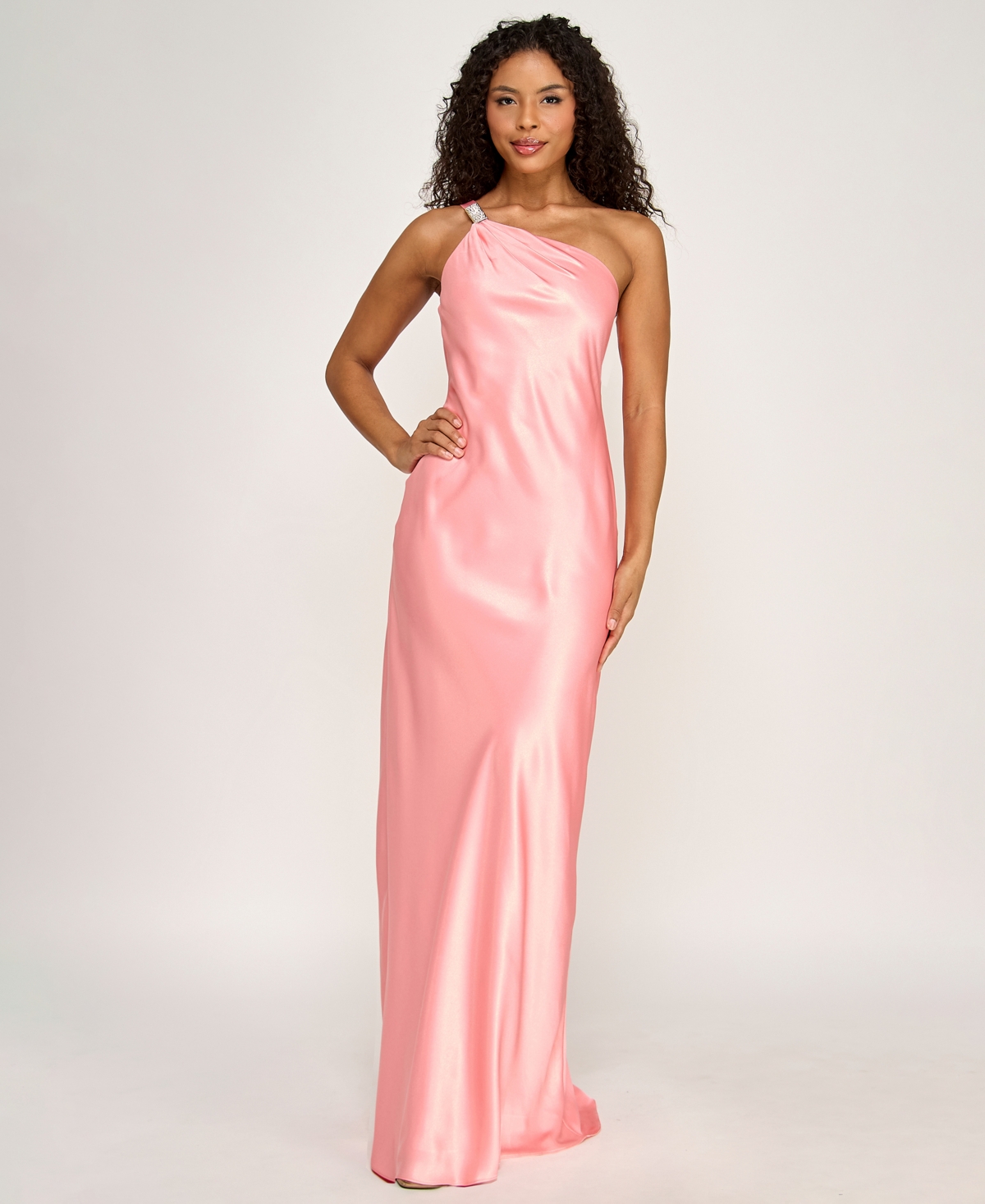 Click here for Seni & Cade Womens One-Shoulder Open Drape Back Dr... prices