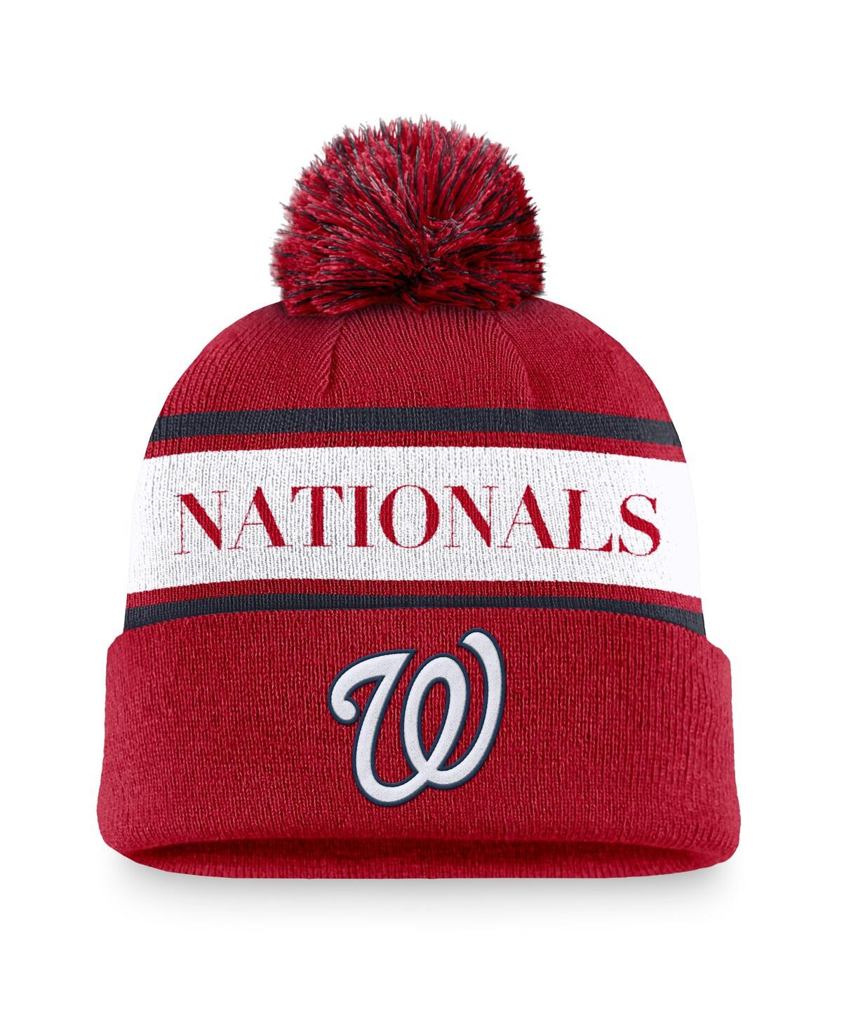 Click here for Nike Mens Red Washington Nationals Team Stripe Pea... prices