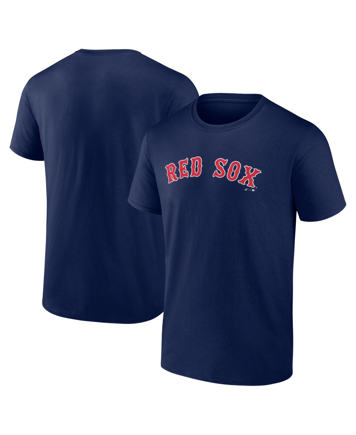 Click here for Logo Athletic Mens Navy Boston Red Sox Wordmark T-... prices