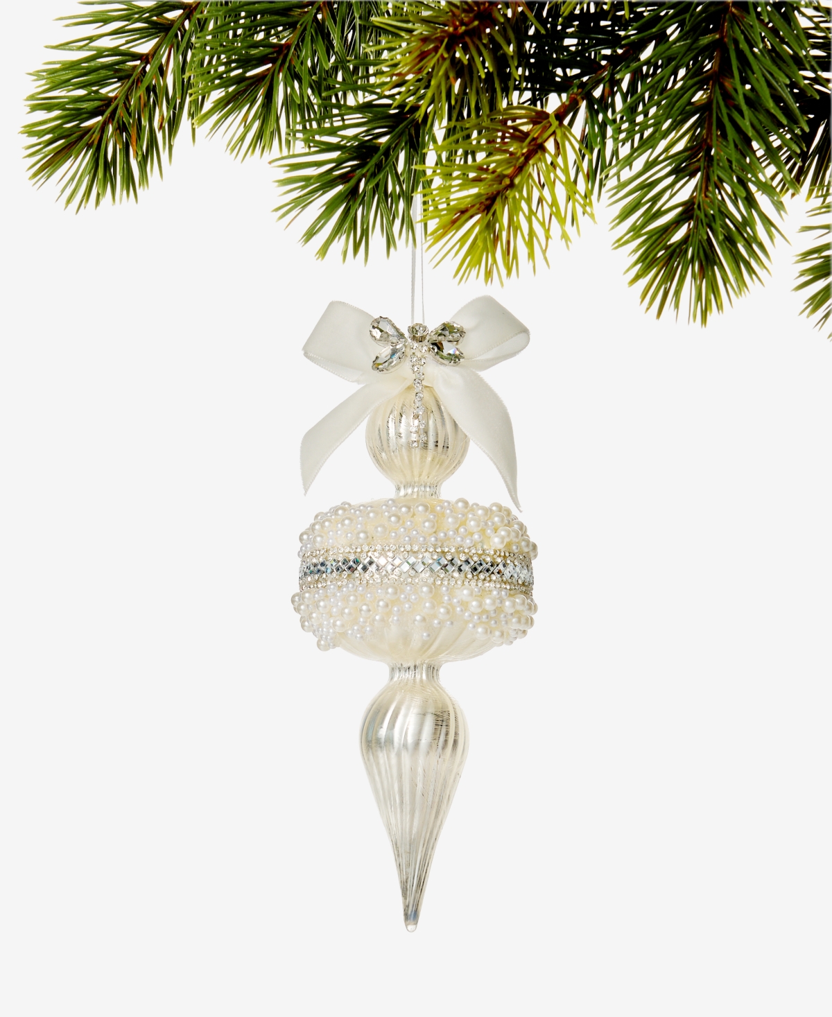 Click here for Holiday Lane Jeweled Classics Finial Ornament  Mac... prices