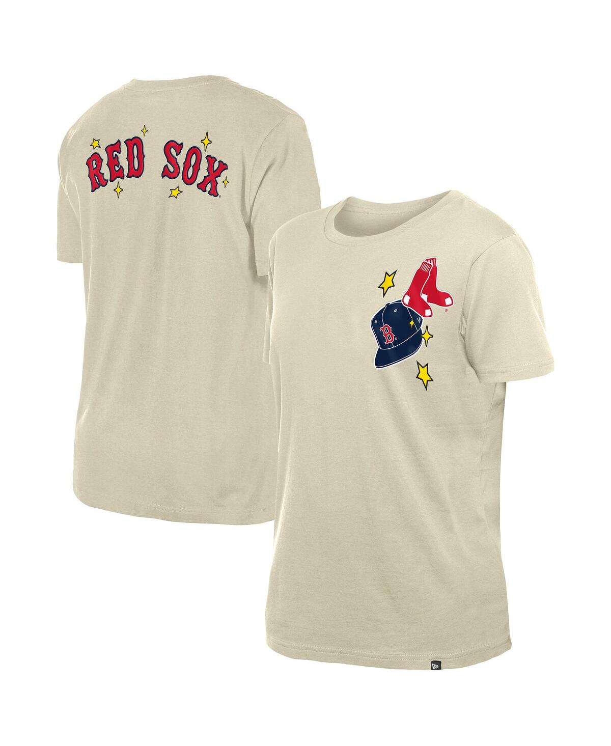 Click here for New Era Womens Cream Boston Red Sox Stars Cap T-Sh... prices