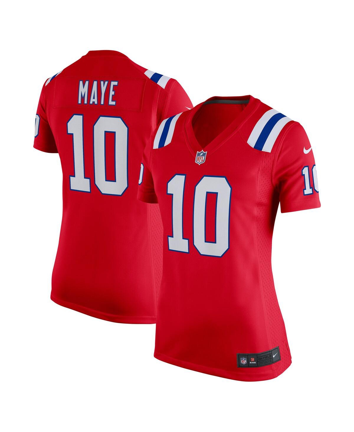 Click here for Nike Womens Drake Maye Red New England Patriots Al... prices