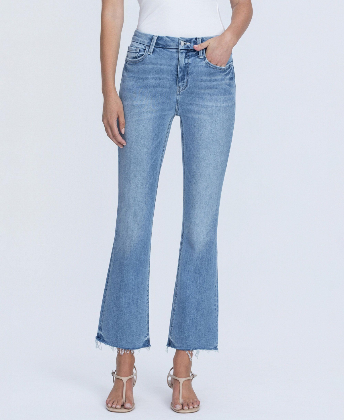 Click here for Vervet Womens High Rise Kick Flare Jeans - Pleasan... prices