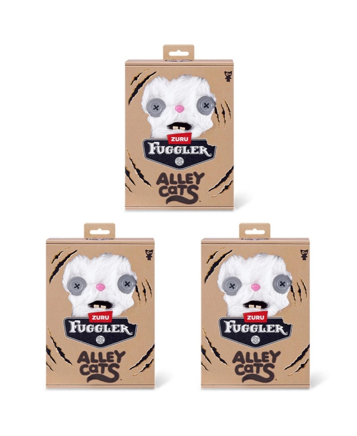 Click here for Fuggler Set of 3 Zuru Alley Cats Cheezee Plush Toy... prices