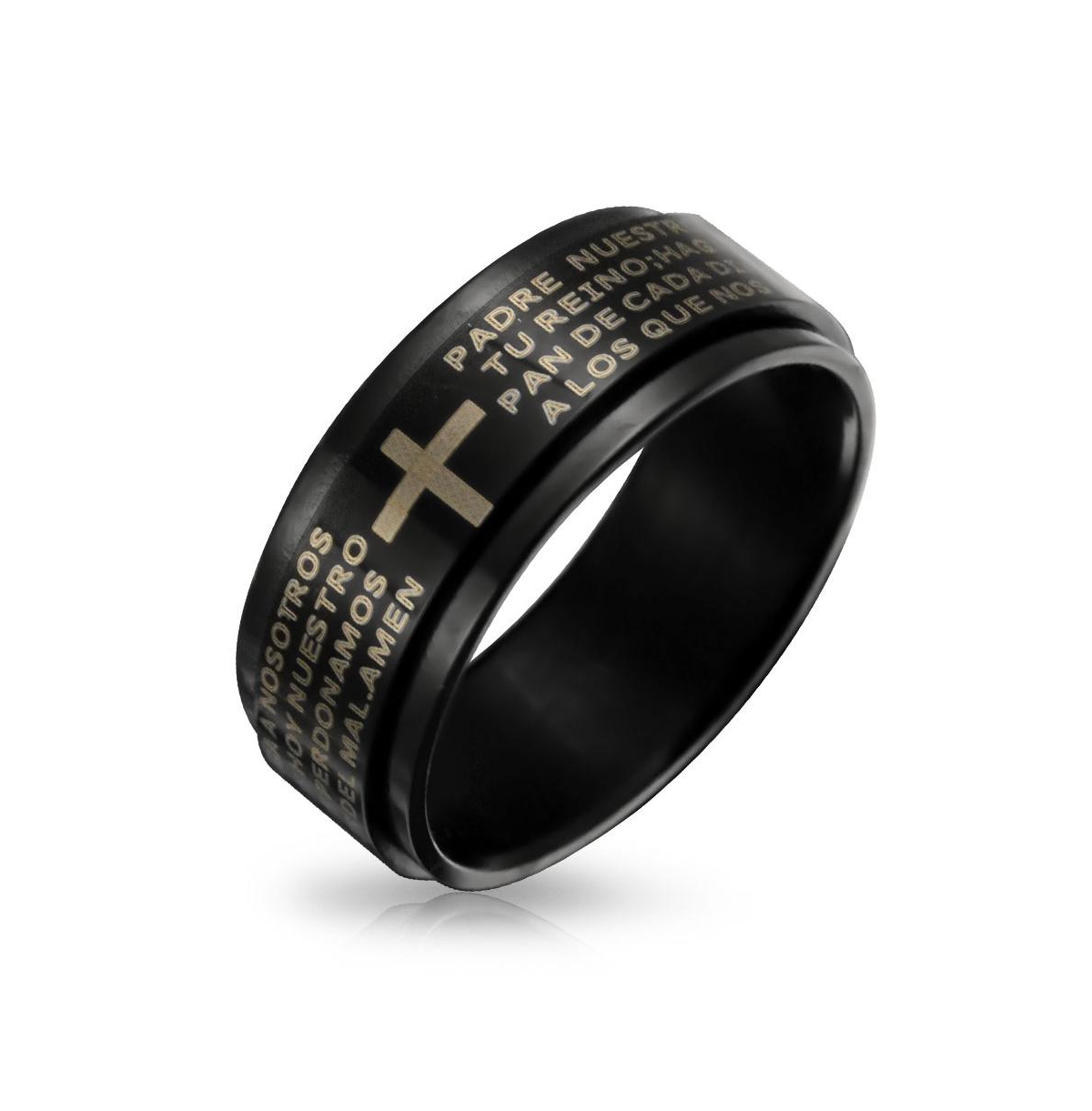 Click here for Bling Jewelry Black Spinner Religious Cross Words... prices