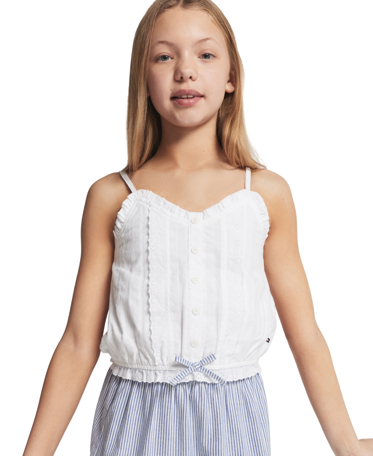 Click here for Tommy Hilfiger Girls 7-16 Ruffle Trim Lace Cami To... prices