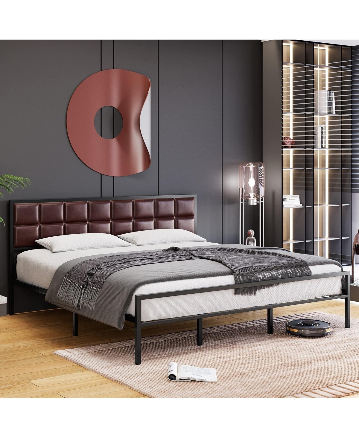 Click here for gaomon King Size Metal Bed Frame Platform with Hea... prices