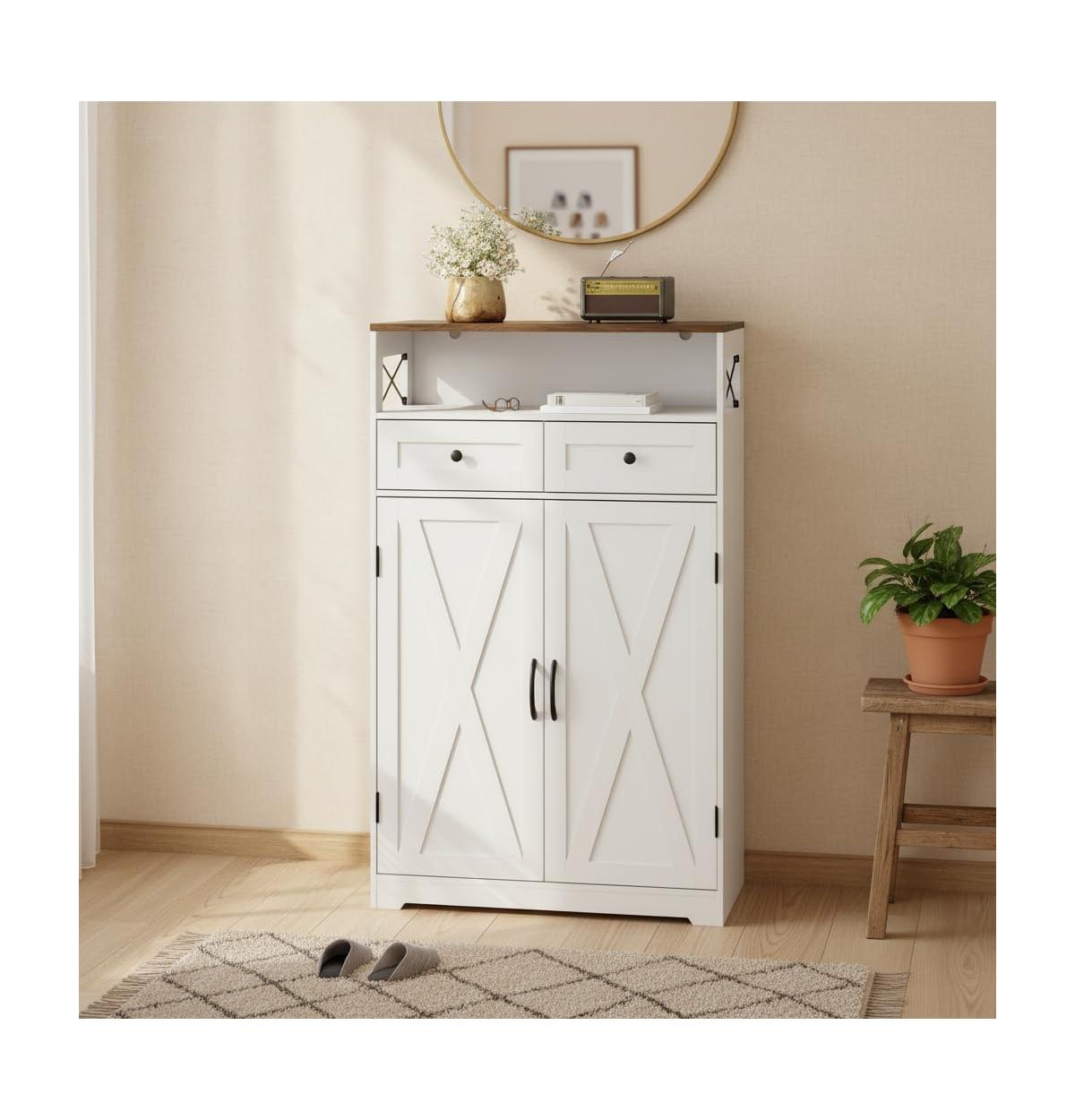 Click here for gaomon Modern Farmhouse Shoe Storage Cabinet for E... prices