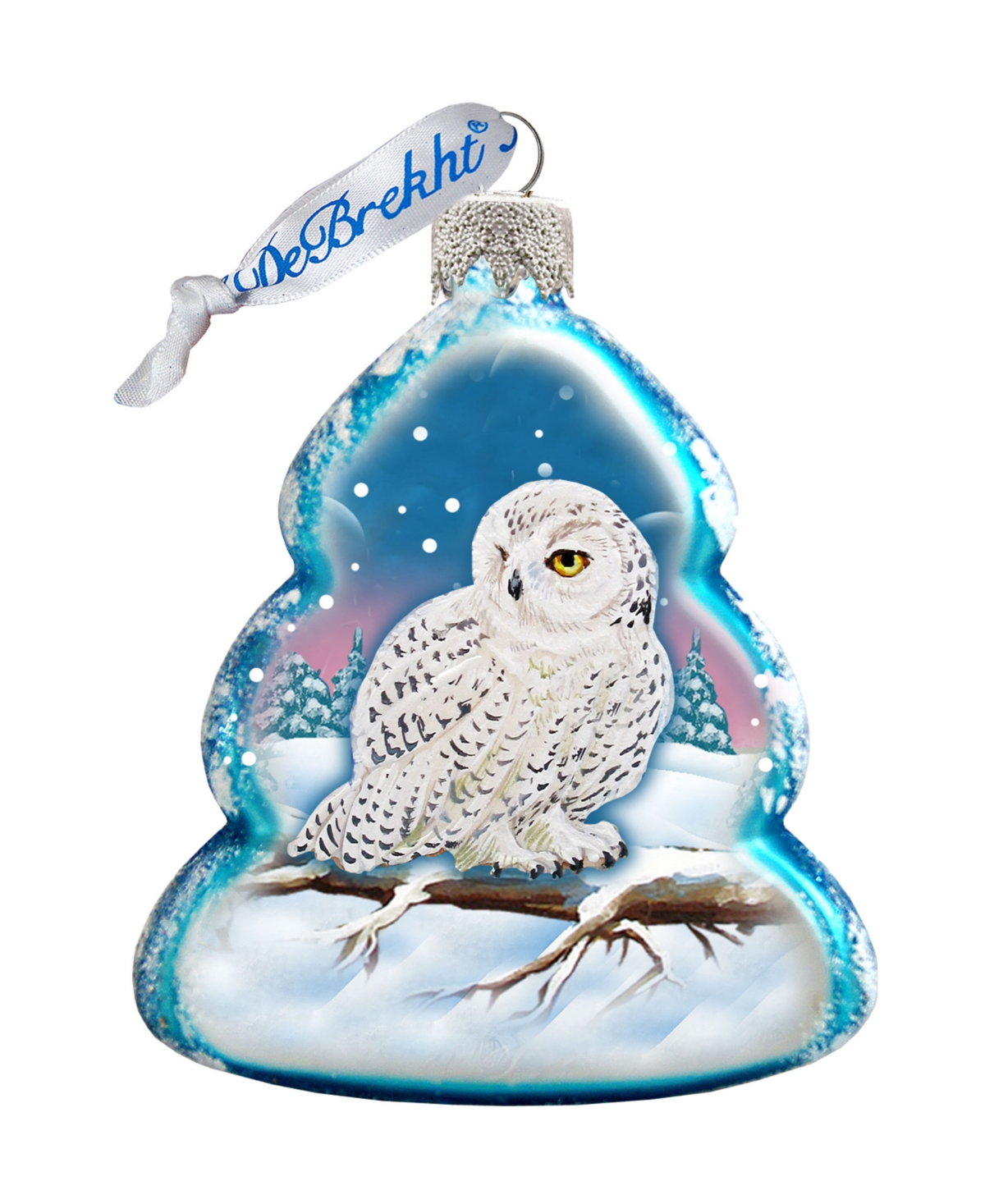 Click here for Designocracy Owl Mercury Holiday Ornament - Multi... prices