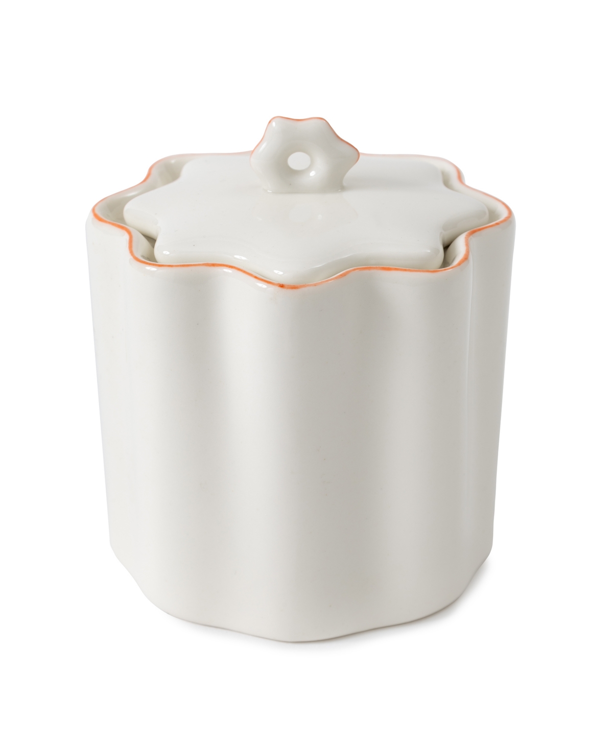 Click here for Cassadecor Mare Cotton Jar - White  Orange prices