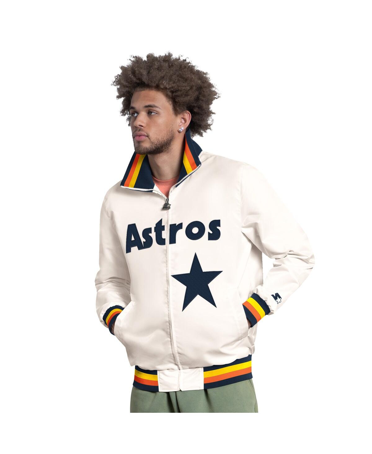 Click here for Starter Mens White Houston Astros The Captain Coop... prices
