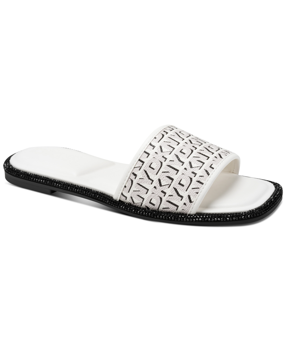 Click here for Dkny Womens Badin Slide Flat Sandals - Marshmallow... prices