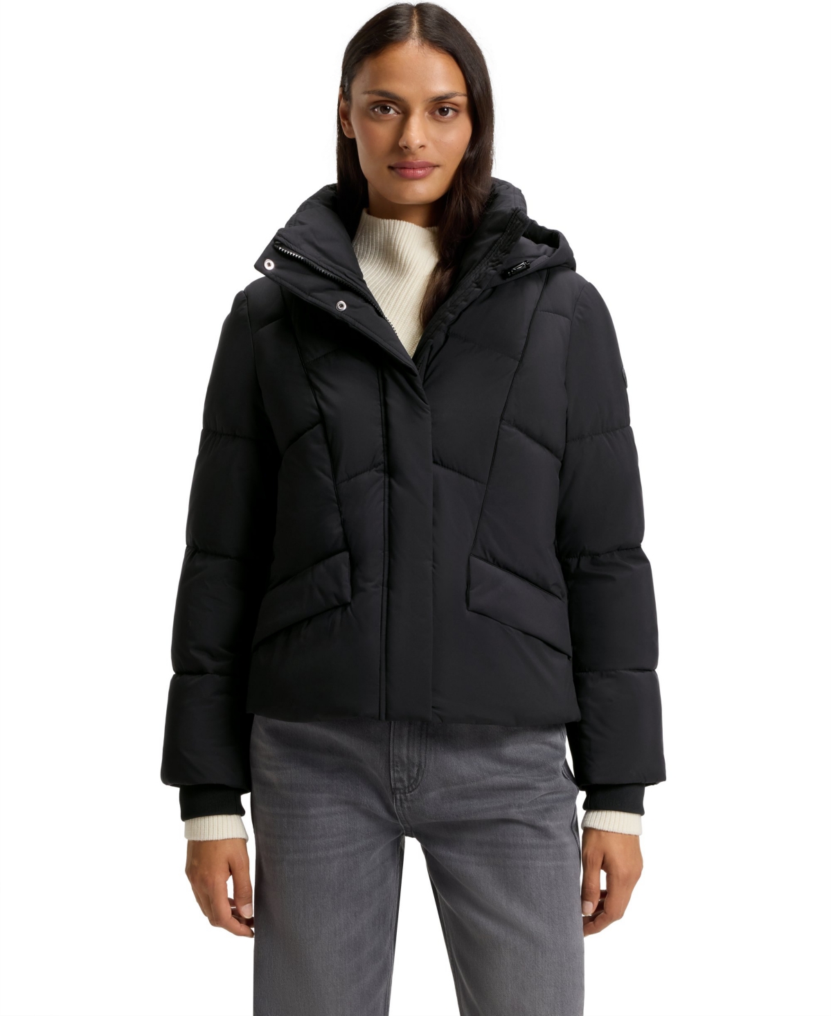 Click here for Boss by Hugo Boss Womens Hooded Piped Detail Padde... prices