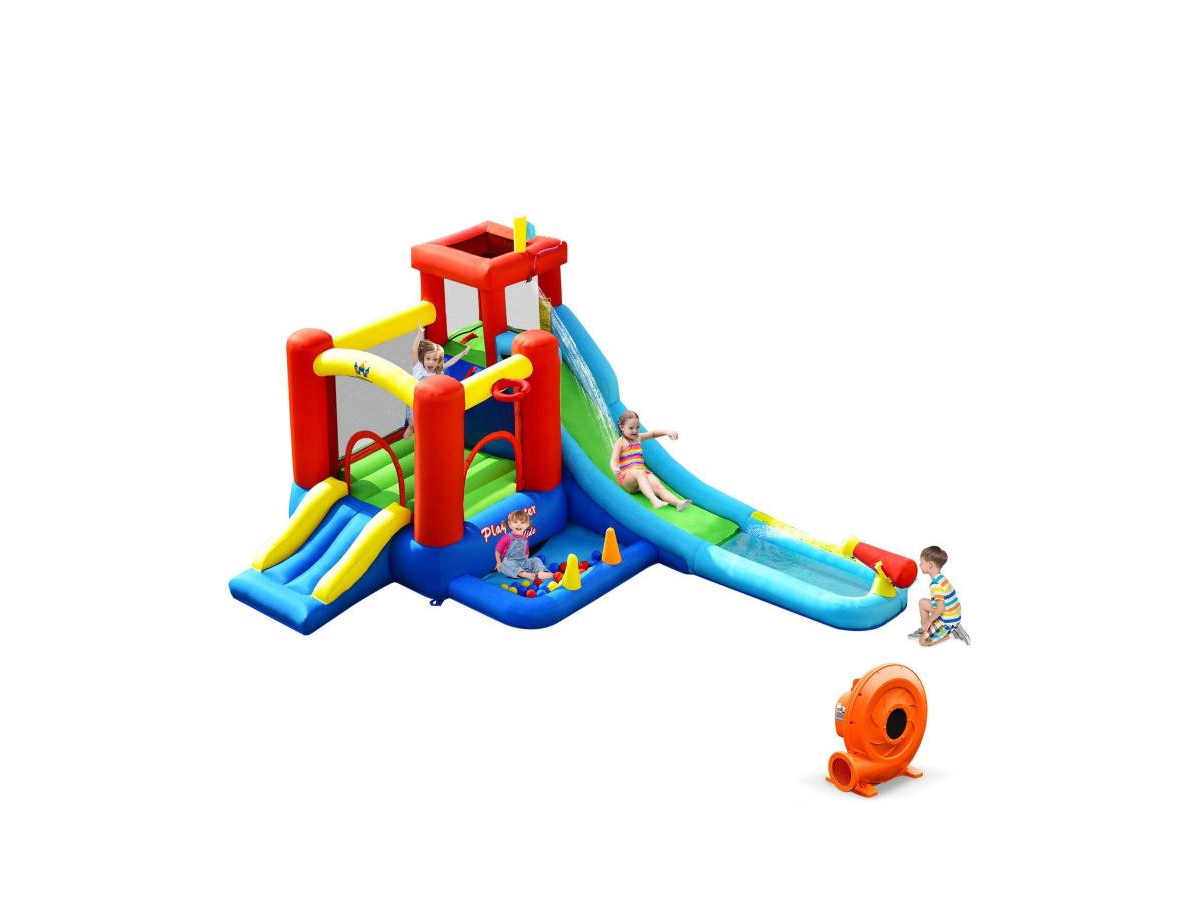 Click here for Mecale 9-in-1 Inflatable Kids Water Slide Bounce H... prices