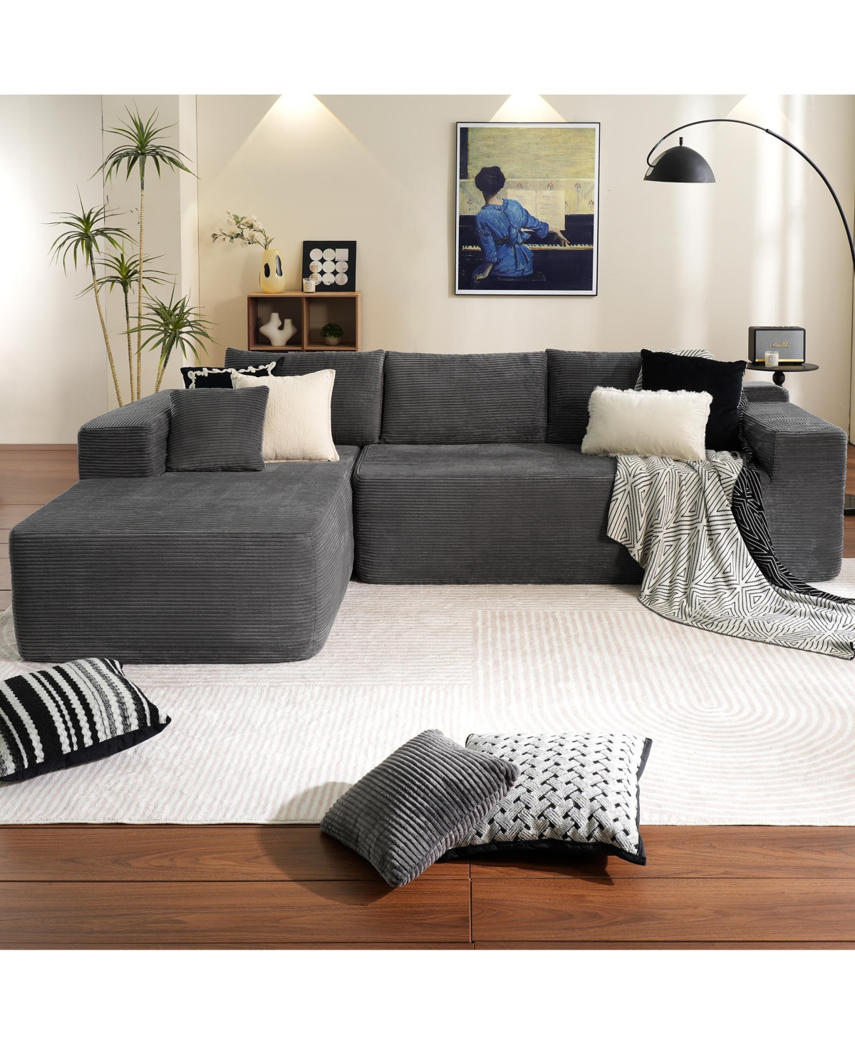 Click here for Xizzi No Assembly Required Cloud Sectional Sofa  L... prices
